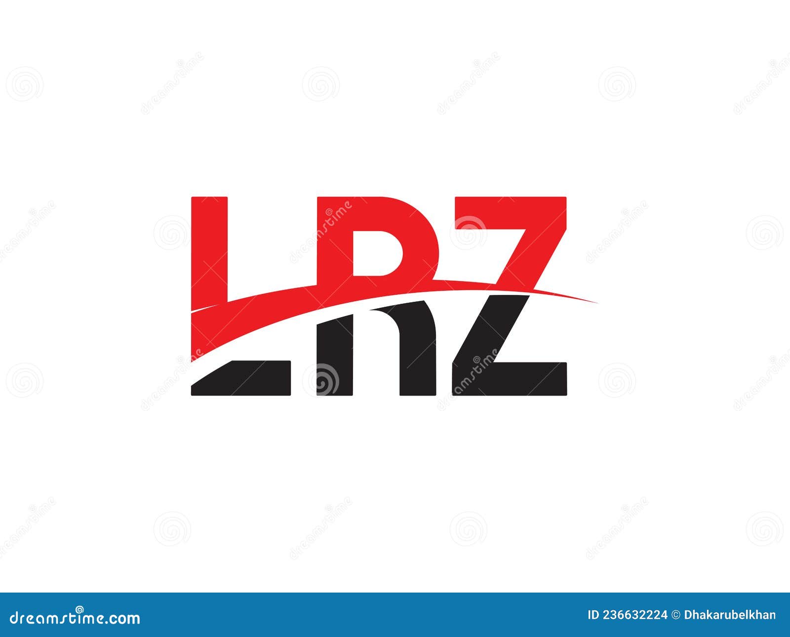 LRZ Letter Initial Logo Design Stock Vector - Illustration of abstract ...