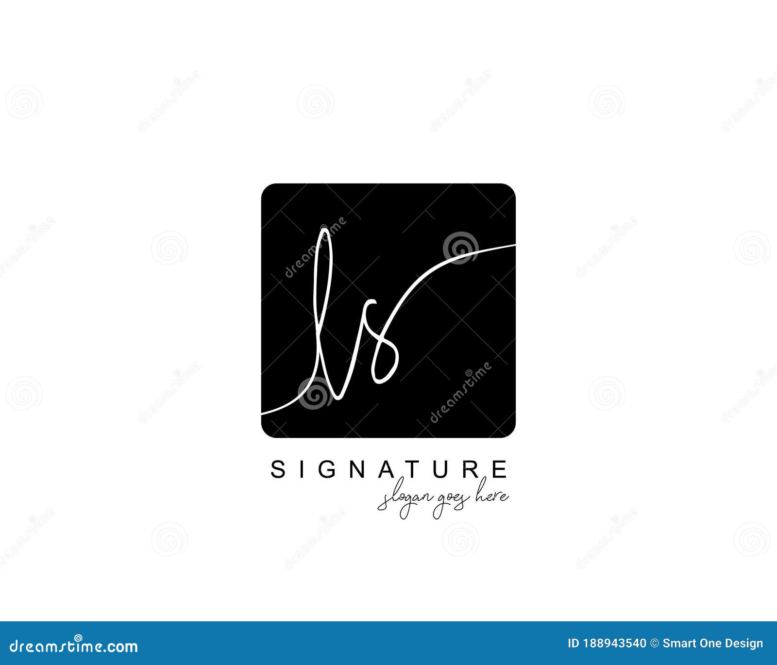 Initial LS Signature Logo Template Vector Stock Vector - Illustration ...