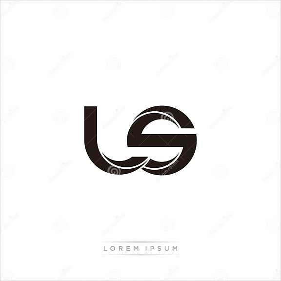 Ls Initial Letter Split Lowercase Modern Monogram Linked Outline Rounded Logo Stock Vector ...