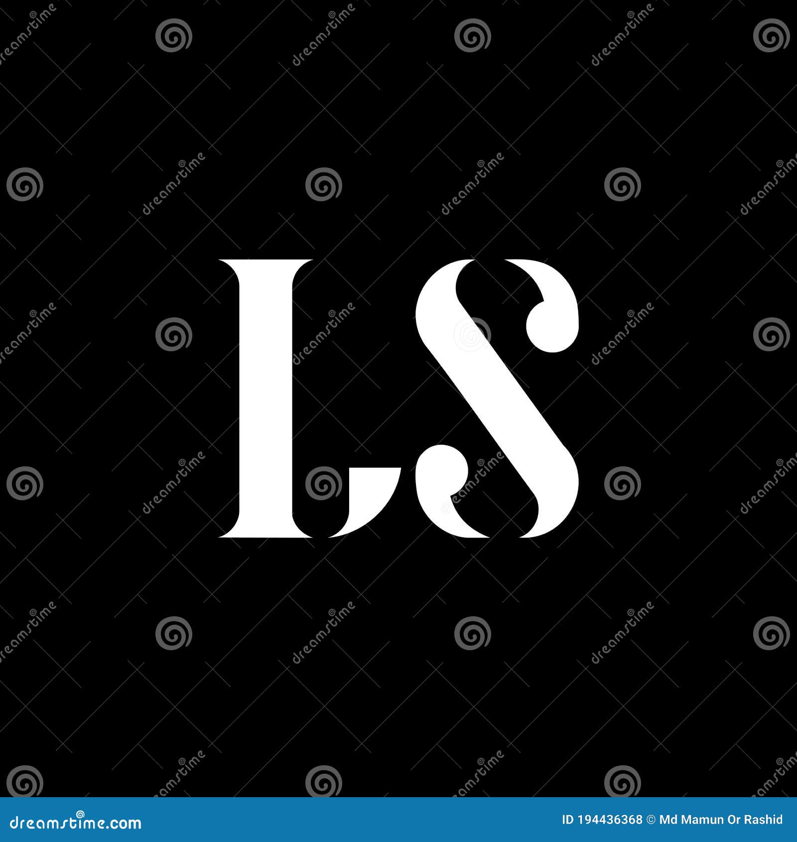 LS L S Letter Logo Design. Initial Letter LS Uppercase Monogram Logo ...