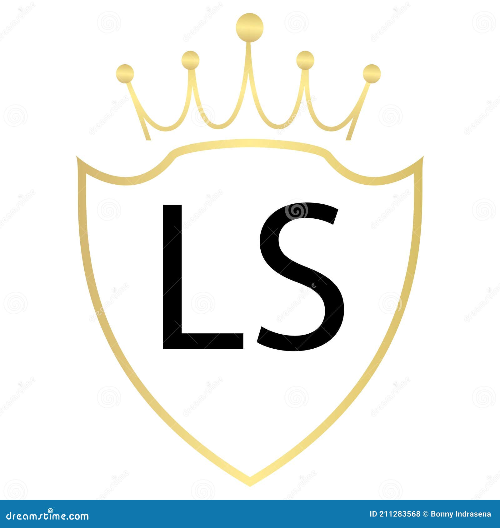 LS Letter Logo Design with Simple Style Stock Vector - Illustration of ...