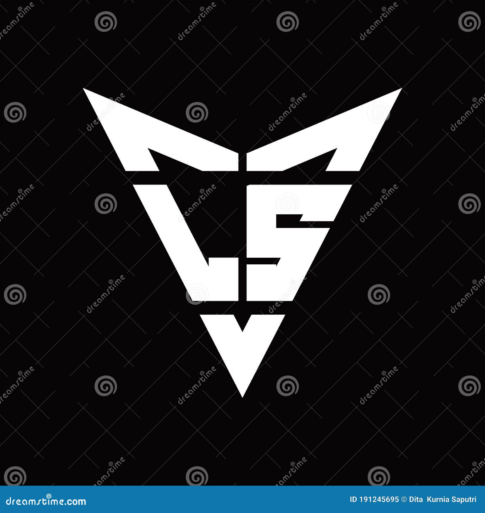 Logo Monogram with Back Drop Shape Logo Design Template Stock Vector ...