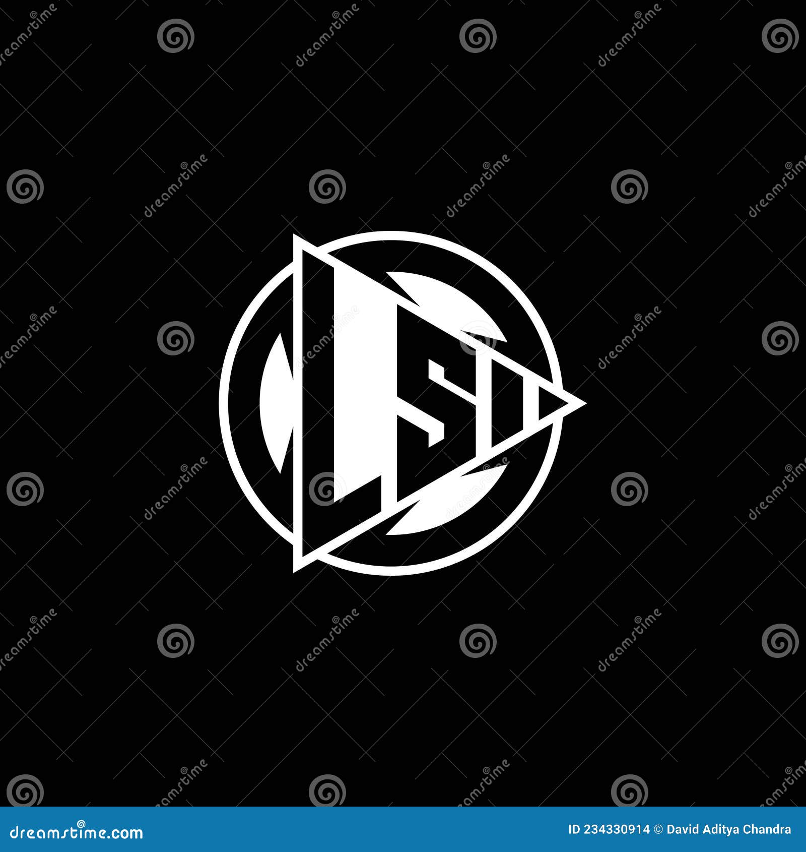 LS Logo Monogram Triangle Play Shape Circle Rounded Stock Vector ... LS Logo Monogram Triangle Play Shape Circle Rounded Stock Vector ...