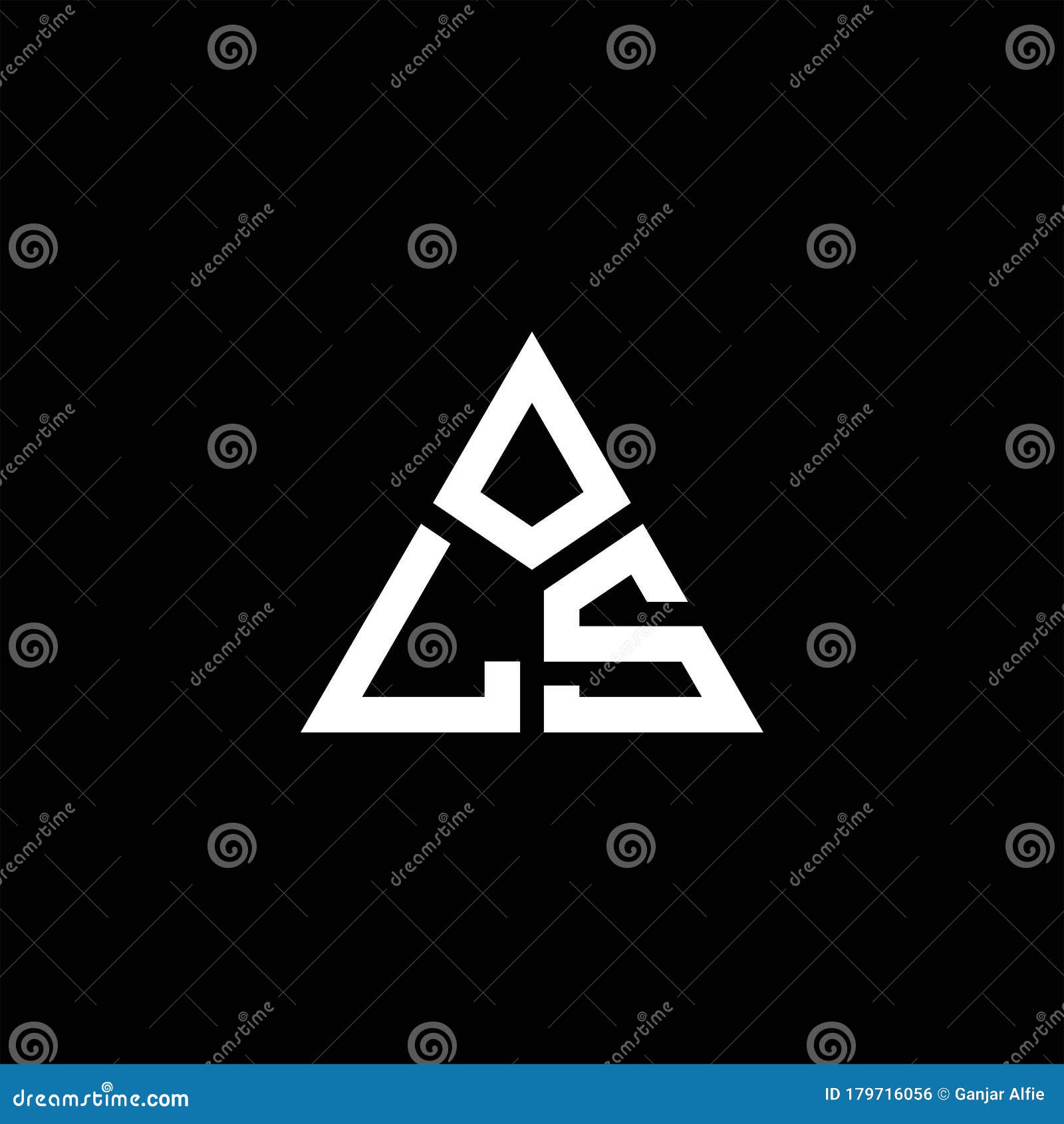 LS Monogram Logo with 3 Pieces Shape Isolated on Triangle Stock Vector ... LS Monogram Logo with 3 Pieces Shape Isolated on Triangle Stock Vector ...