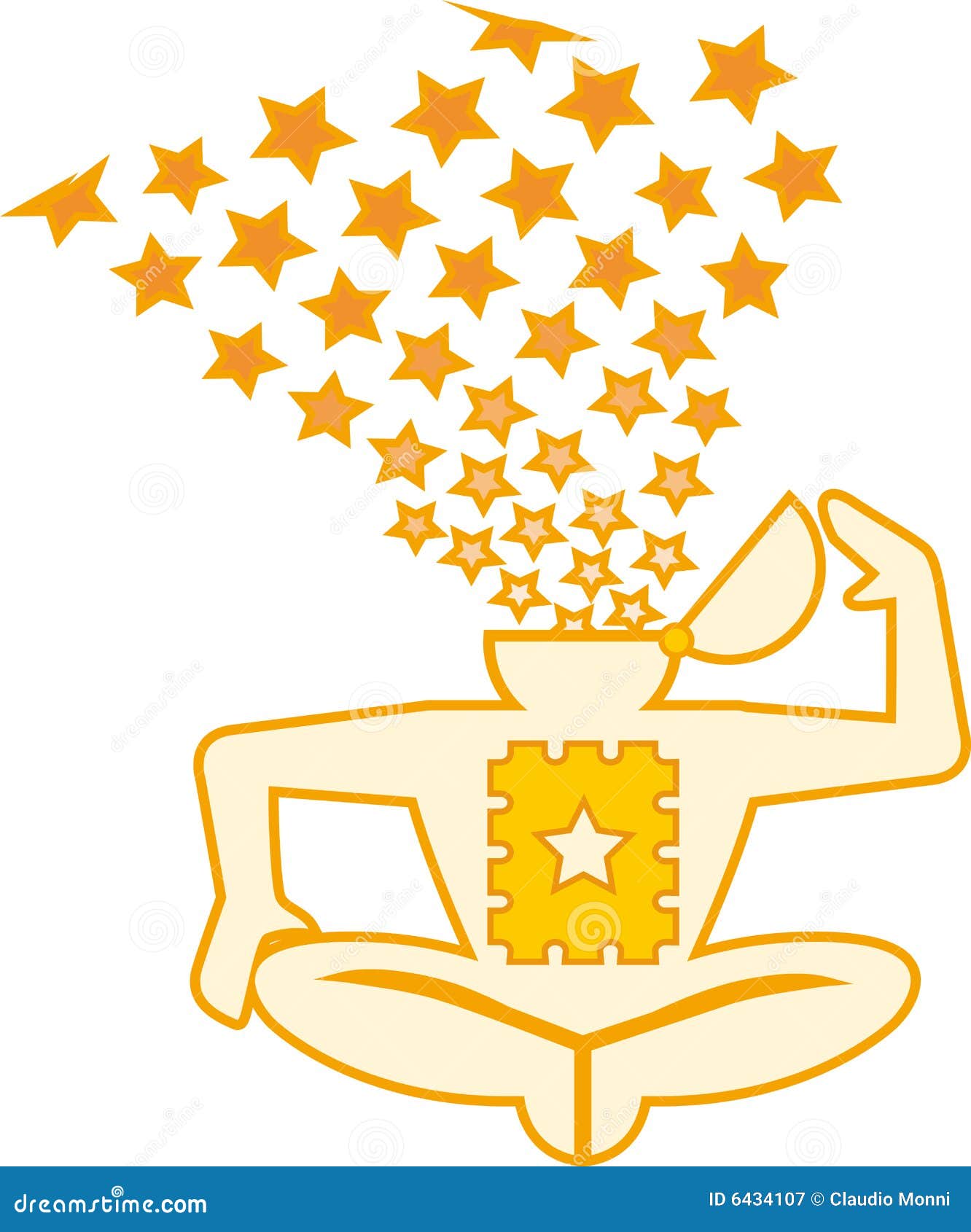 Brain Explosion Female Icon Doodle Illustration Cartoon Vector ...