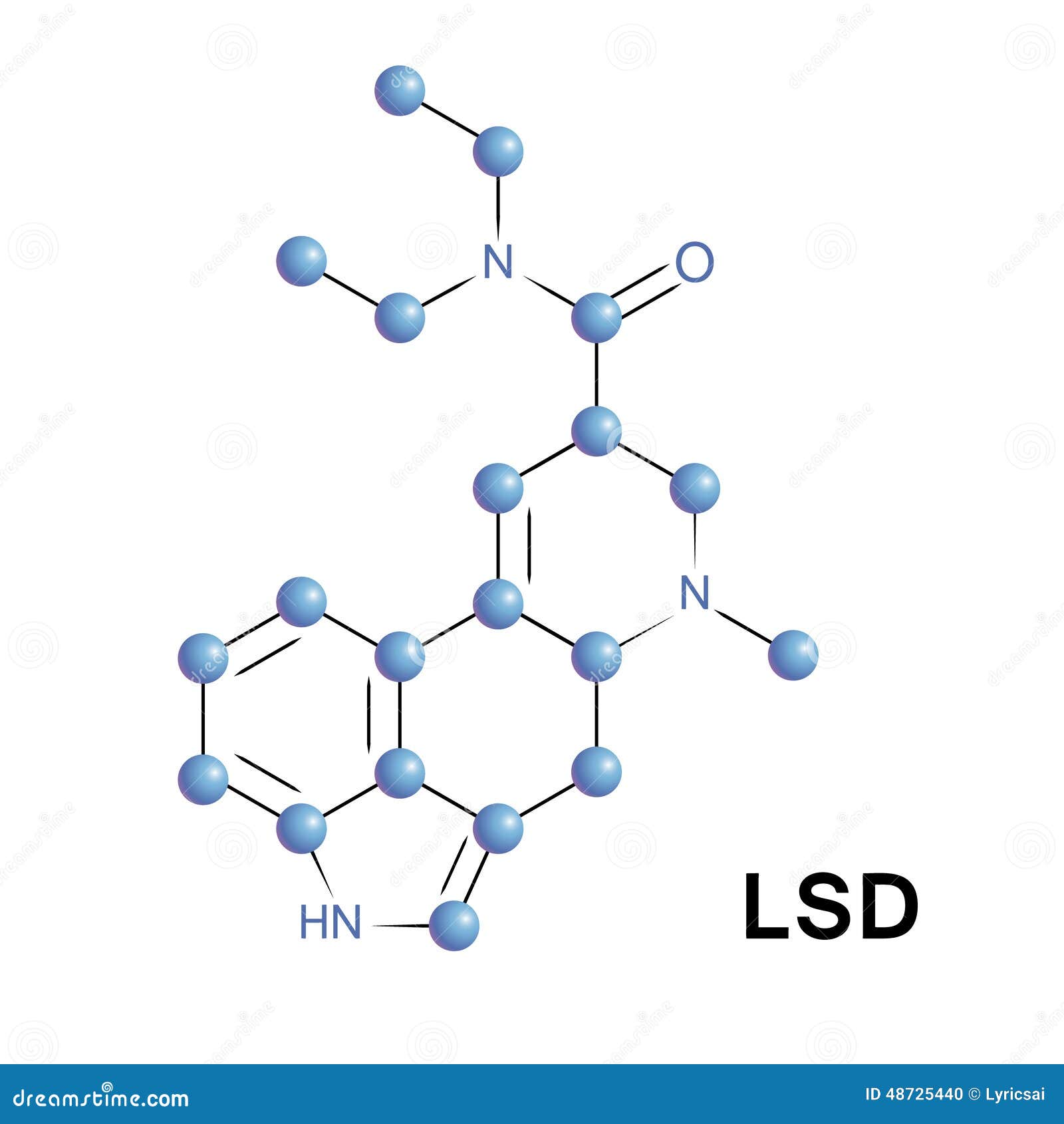LSD-drug vector illustratie. Illustration of hallucinogeen - 48725440