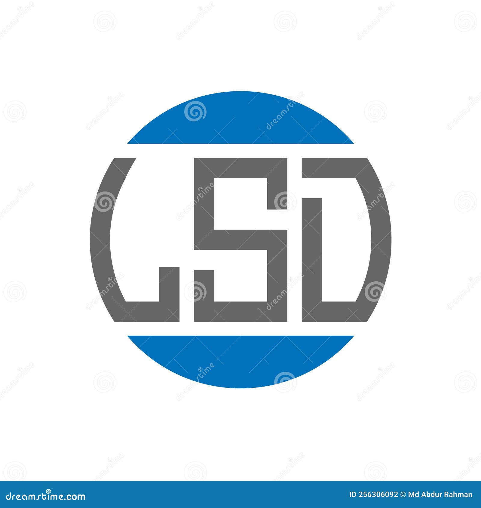 LSD Letter Logo Design on White Background. LSD Creative Initials ...