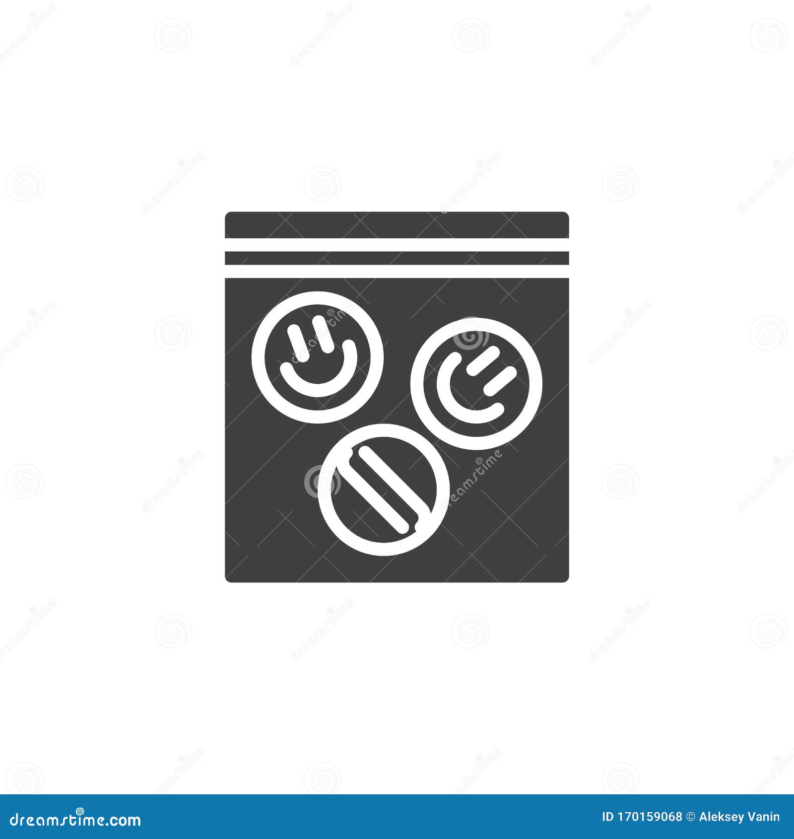 LSD Pills Package Vector Icon Stock Vector - Illustration of perfect ...
