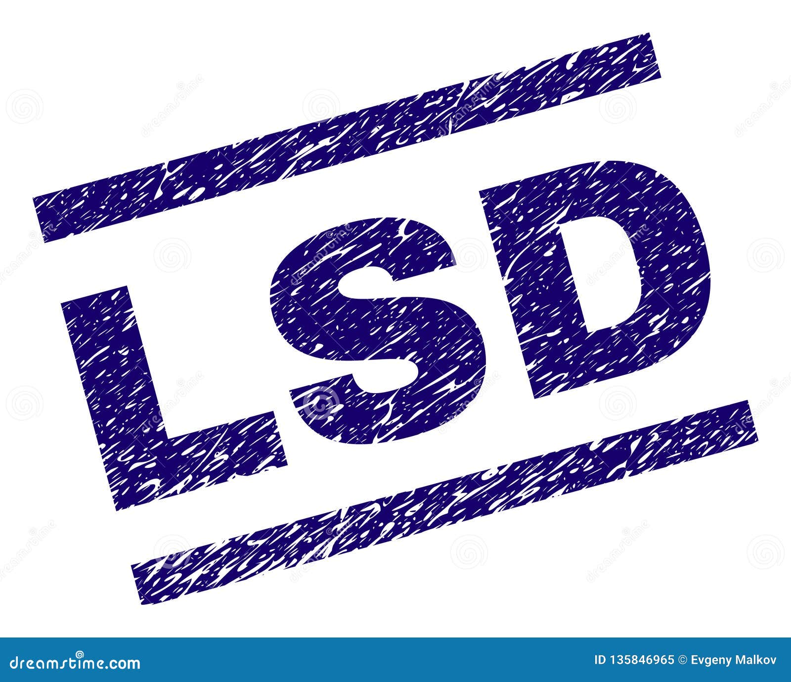 Grunge Textured LSD Stamp Seal Stock Vector - Illustration of print ...