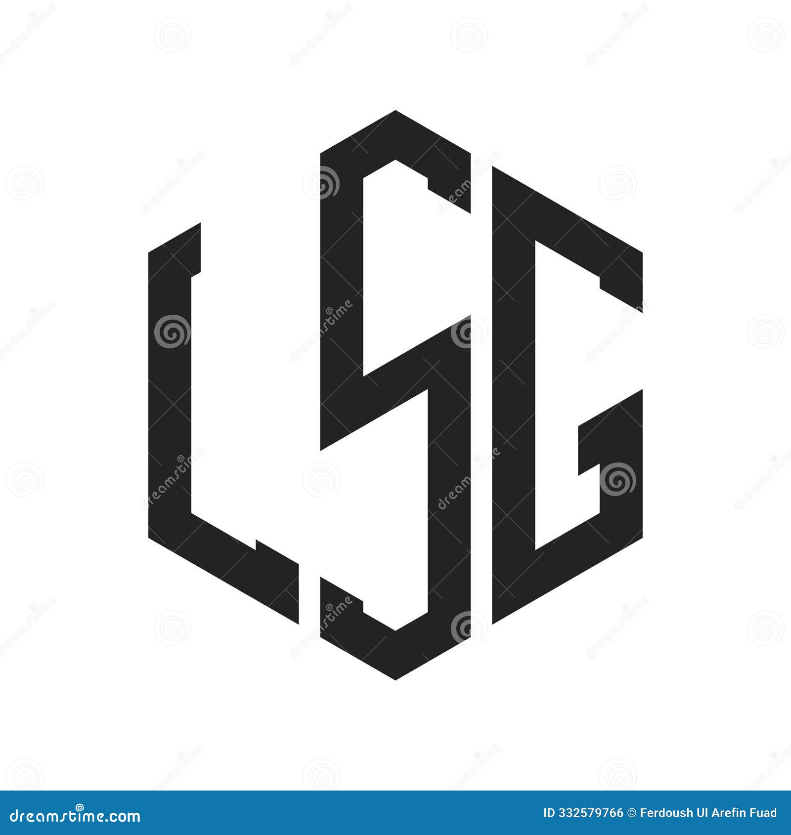 LSG Logo Design. Initial Letter LSG Monogram Logo Using Hexagon Shape ...