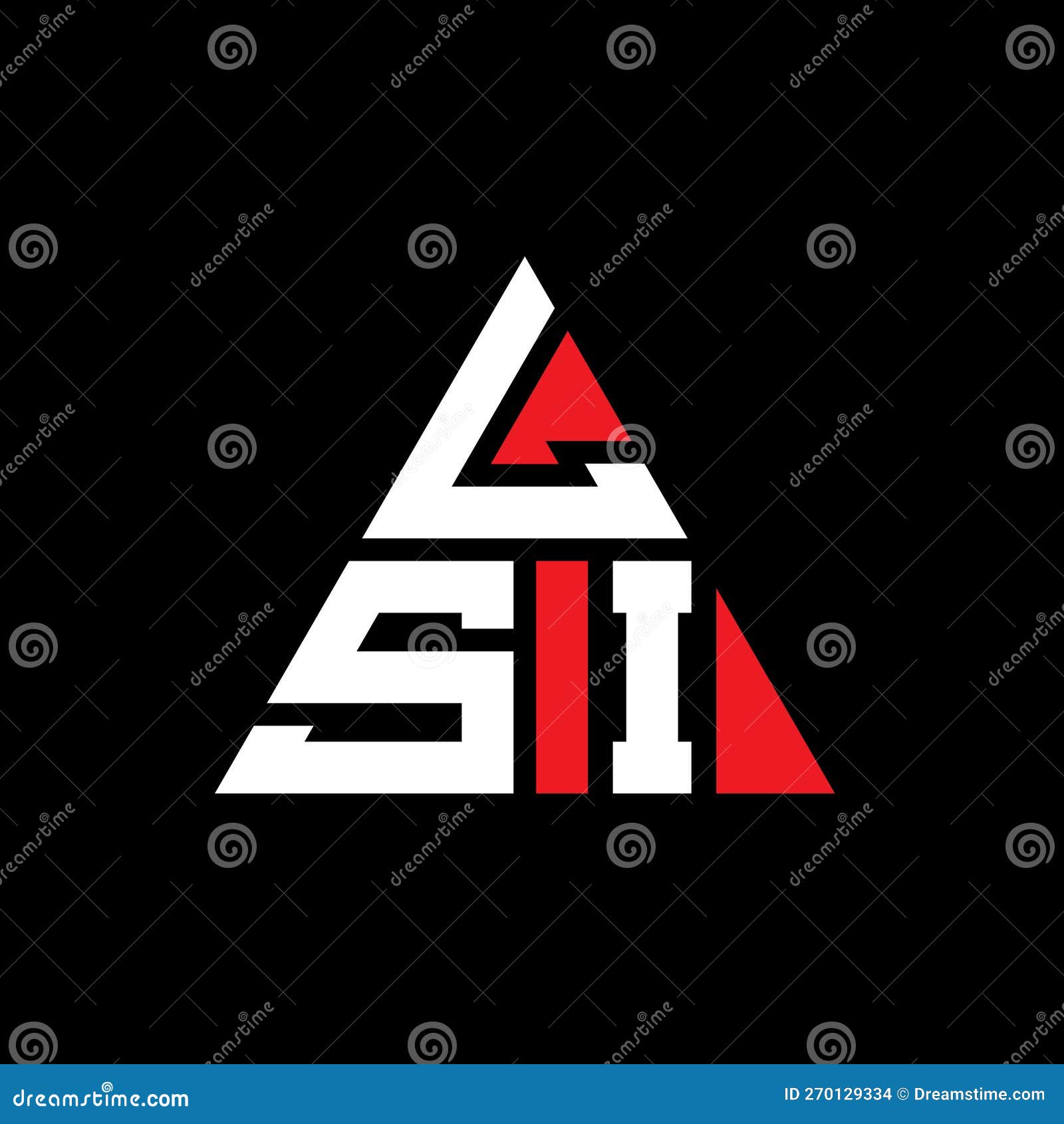 LSI Triangle Letter Logo Design with Triangle Shape. LSI Triangle Logo ...