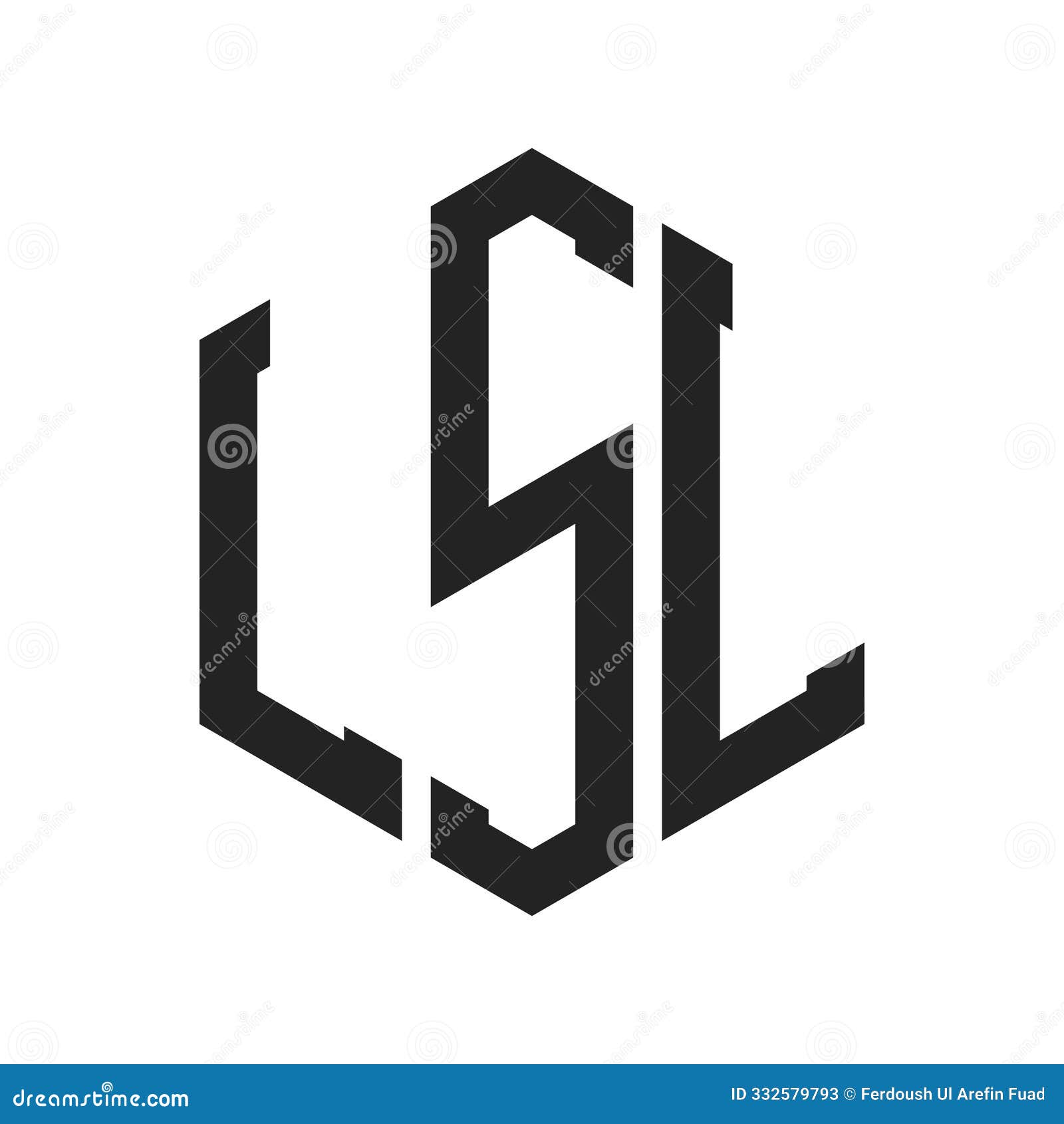 LSL Logo Design. Initial Letter LSL Monogram Logo Using Hexagon Shape ...
