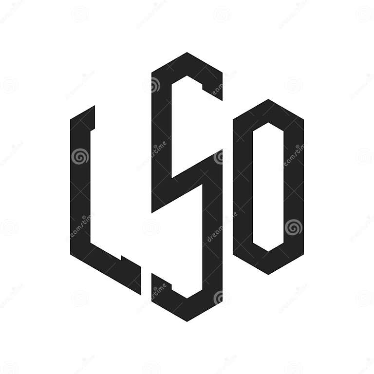 LSO Logo Design. Initial Letter LSO Monogram Logo Using Hexagon Shape ...