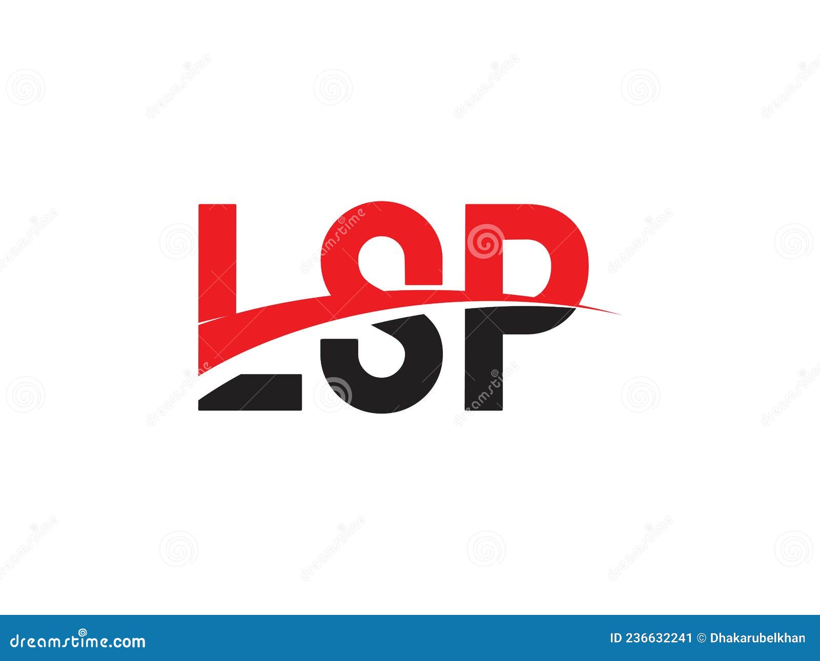 LSP Letter Initial Logo Design Stock Vector - Illustration of monogram ...
