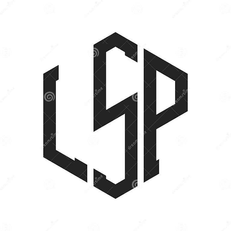 LSP Logo Design. Initial Letter LSP Monogram Logo Using Hexagon Shape ...