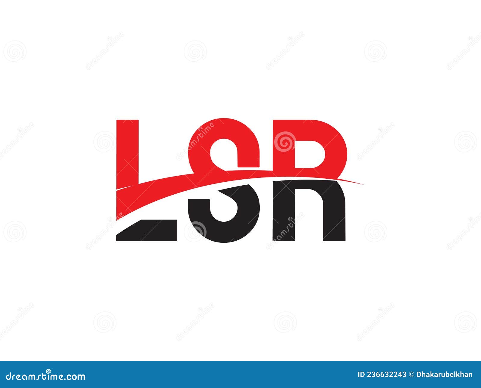 LSR Letter Initial Logo Design Stock Vector - Illustration of sign ...