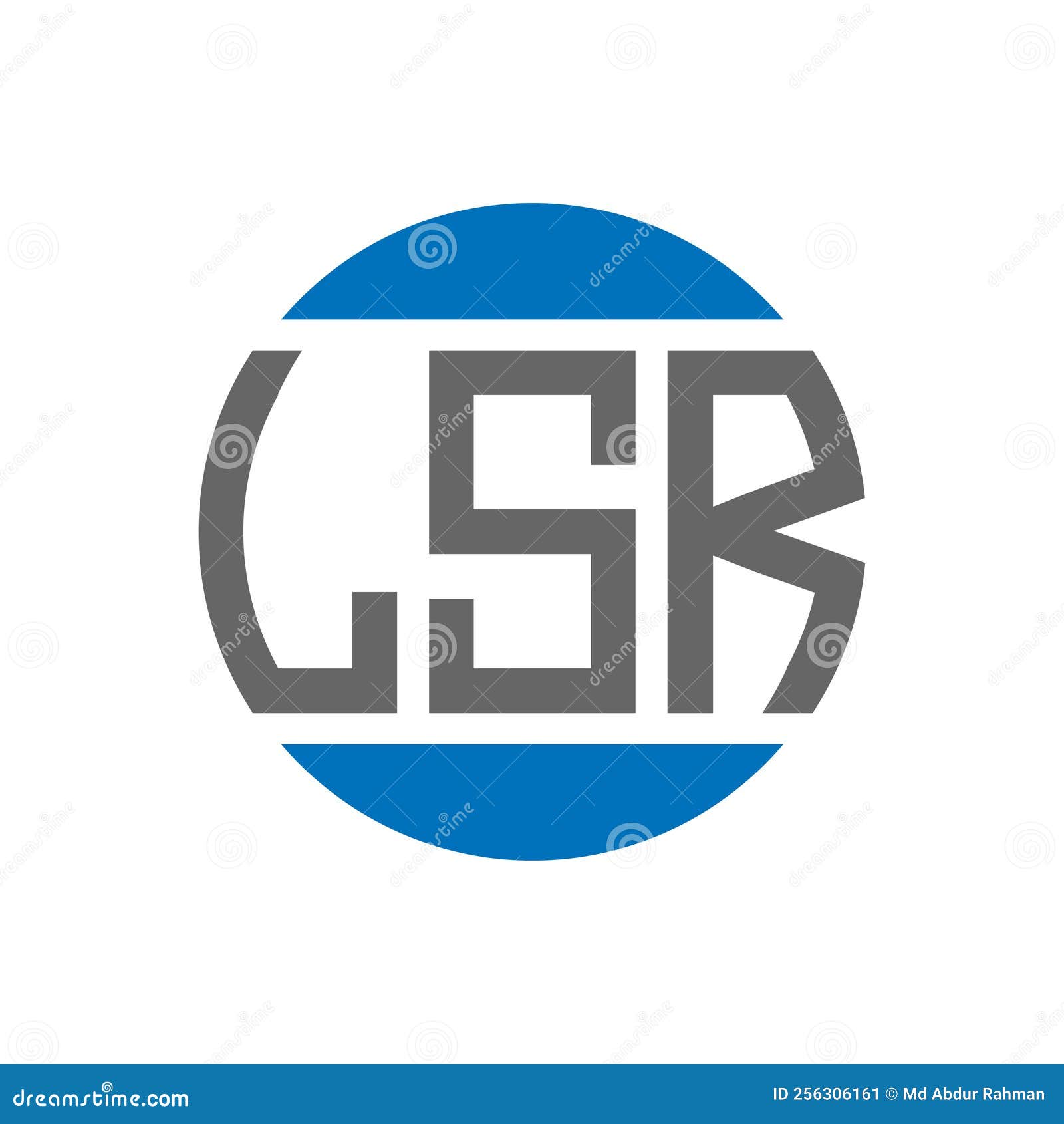 LSR Letter Logo Design on White Background. LSR Creative Initials ...
