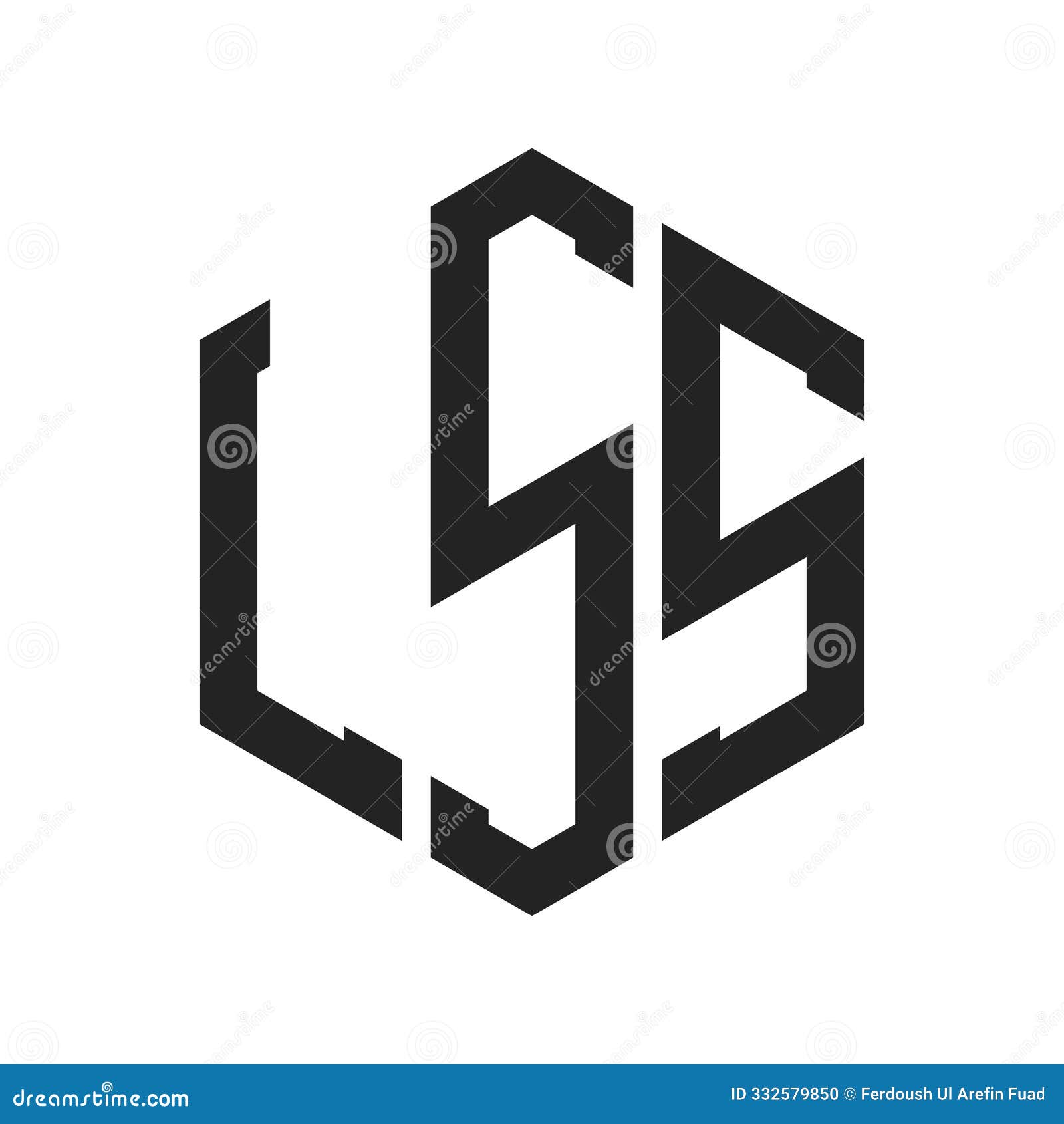 LSS Logo Design. Initial Letter LSS Monogram Logo Using Hexagon Shape ...