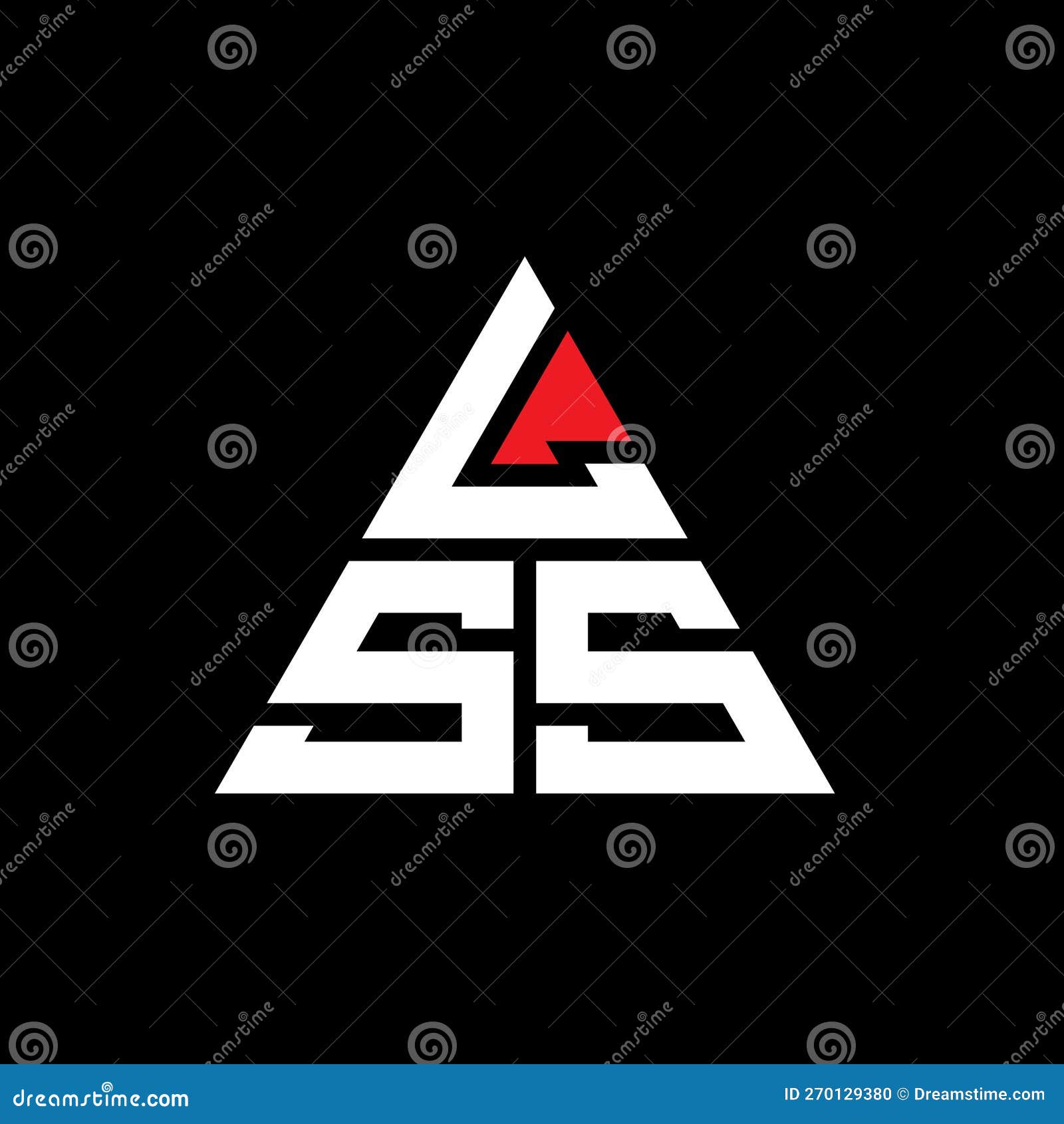 LSS Triangle Letter Logo Design with Triangle Shape. LSS Triangle Logo ...