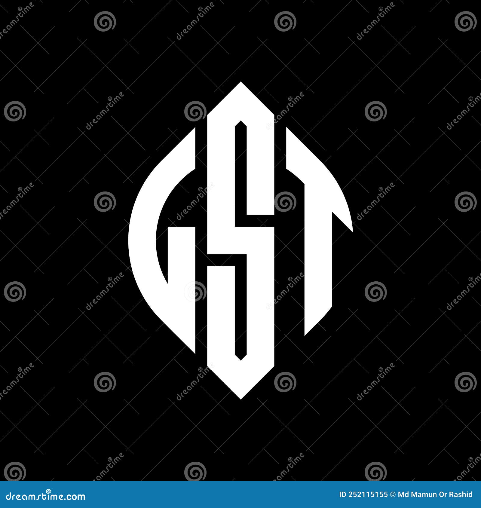 LST Circle Letter Logo Design with Circle and Ellipse Shape. LST ...