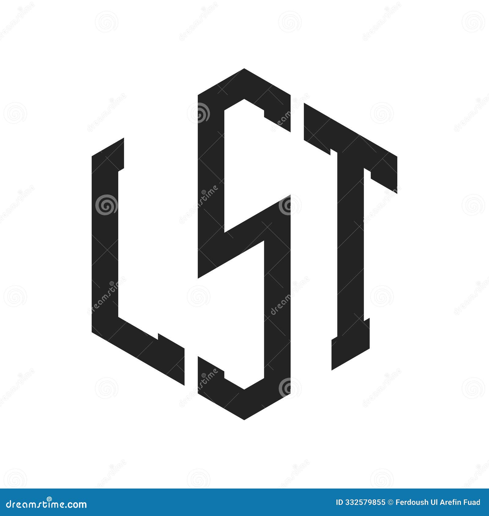LST Logo Design. Initial Letter LST Monogram Logo Using Hexagon Shape ...
