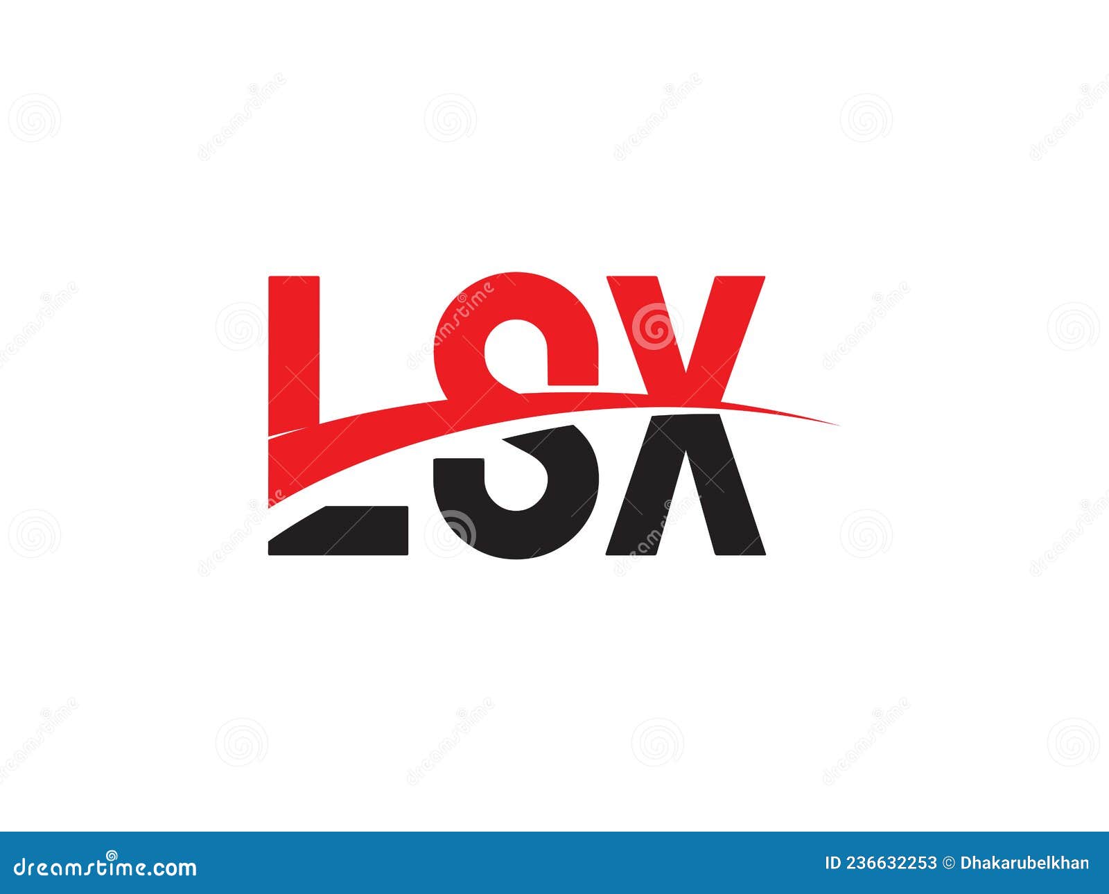 LSX Letter Initial Logo Design Stock Vector - Illustration of brand ...