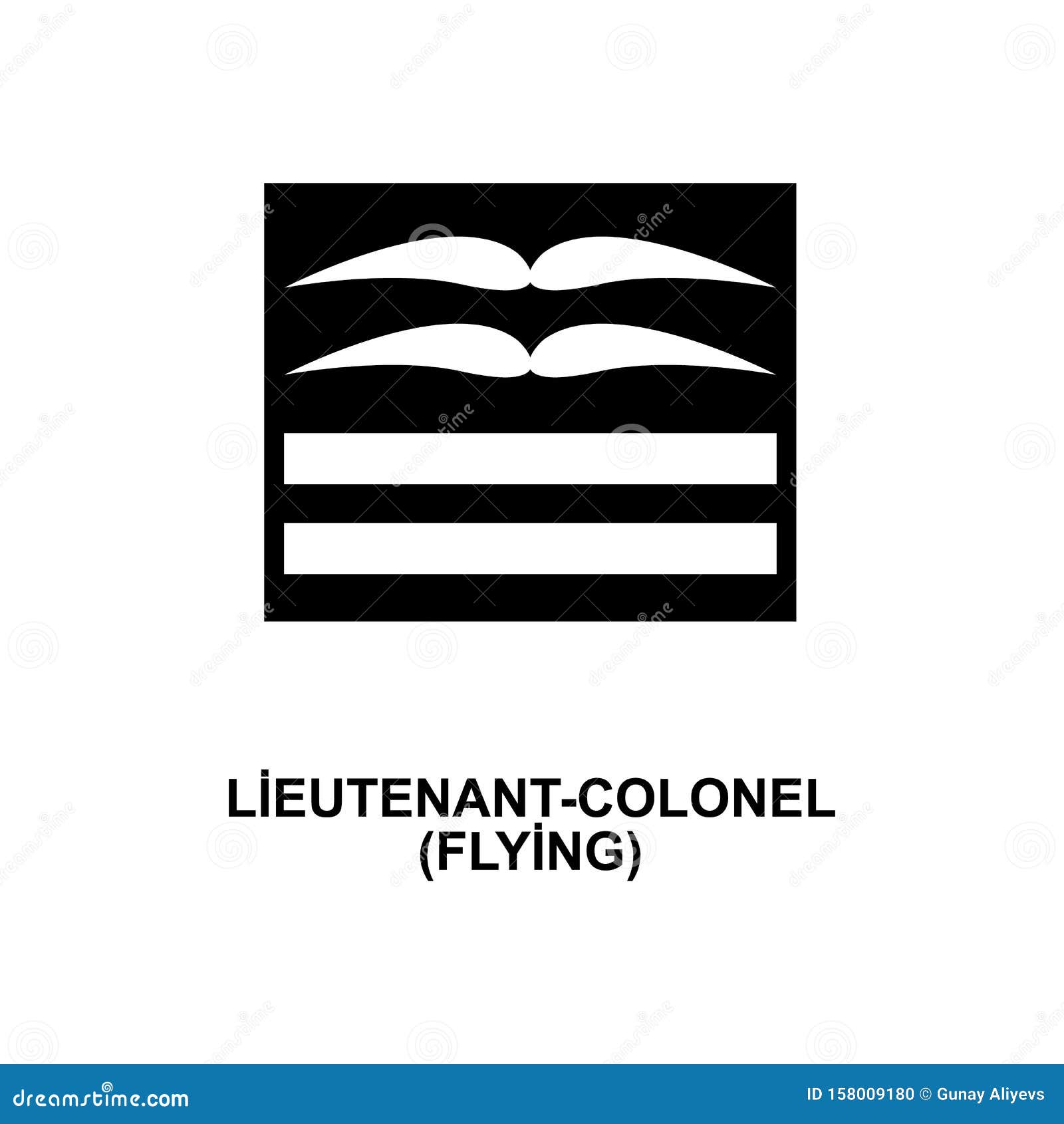 Lt Colonel Flying Rank Icon. Element Of Germany Army Rank Icon Stock ...