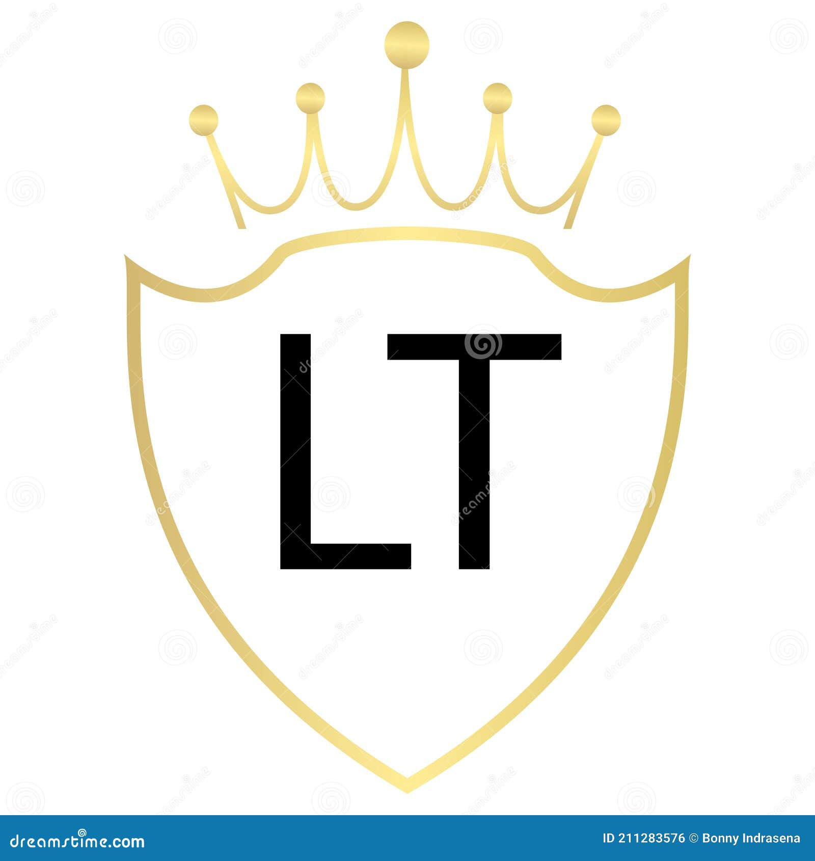 LT Letter Logo Design with Simple Style Stock Vector - Illustration of ...