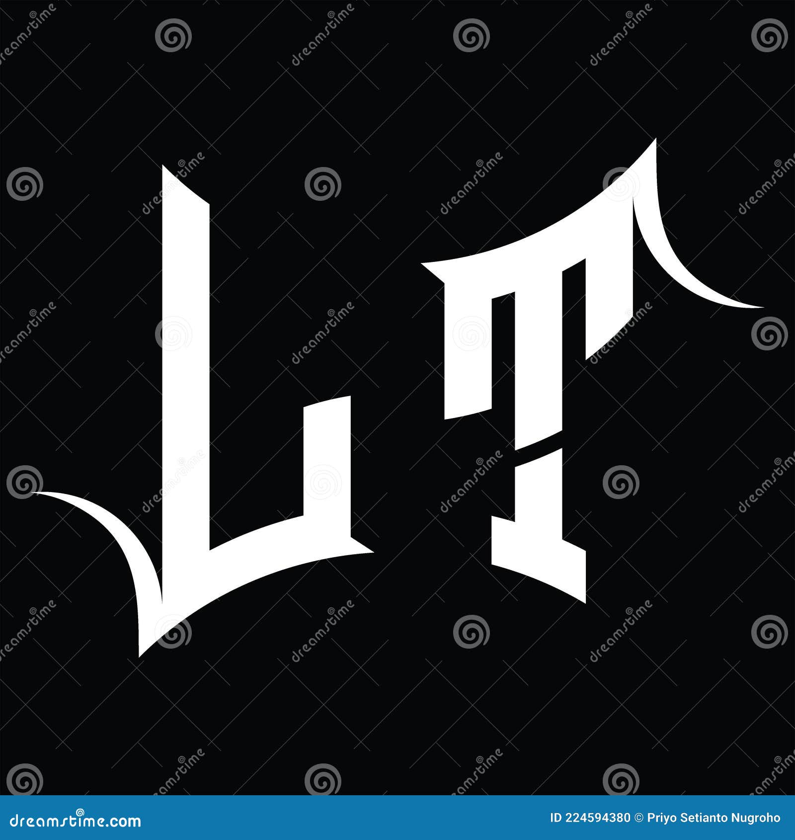 LT Logo Monogram with Abstract Shape Design Template Stock Vector ...
