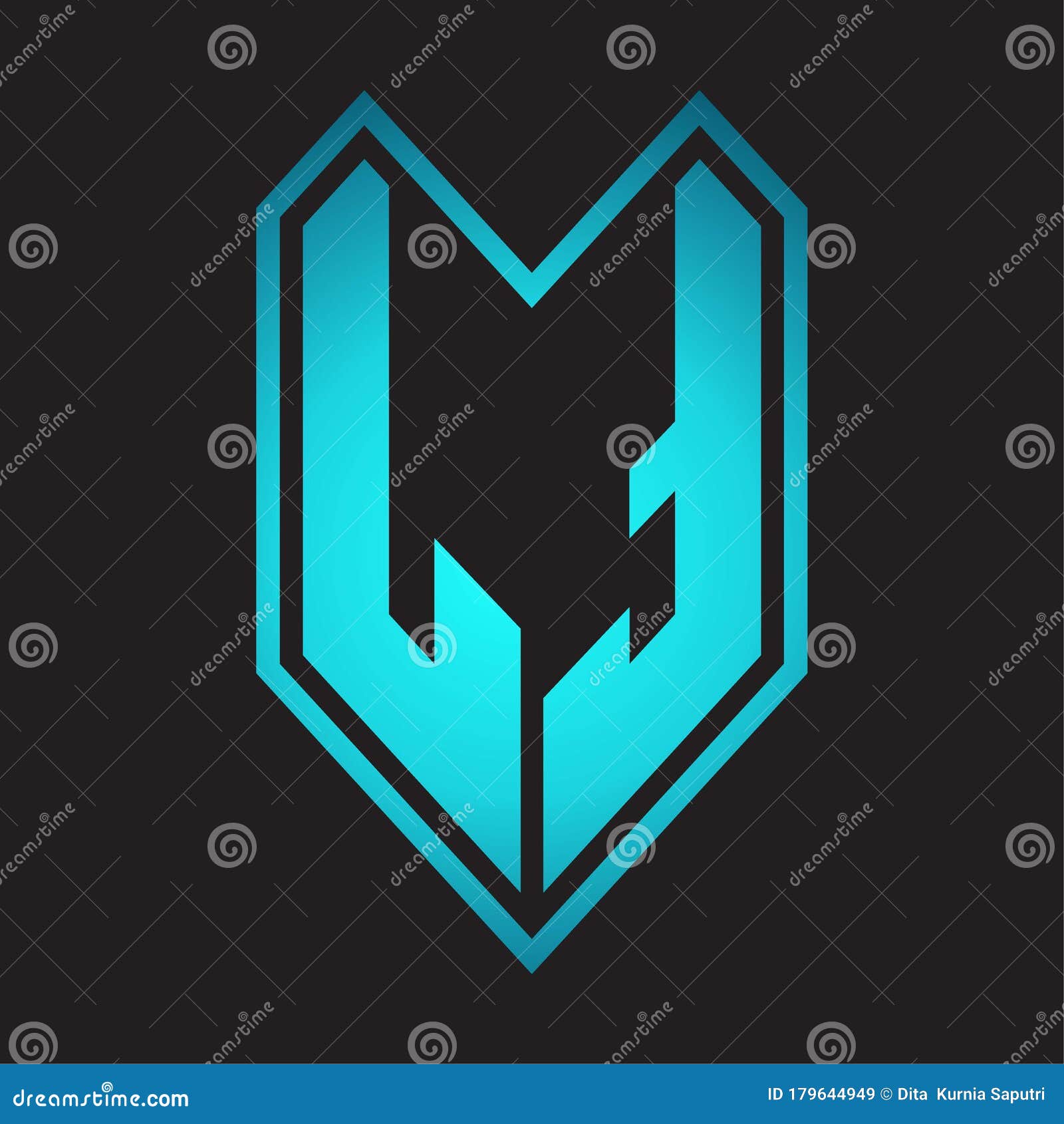 LT Logo Monogram with Emblem Line Style Isolated on Blue Gradient ...