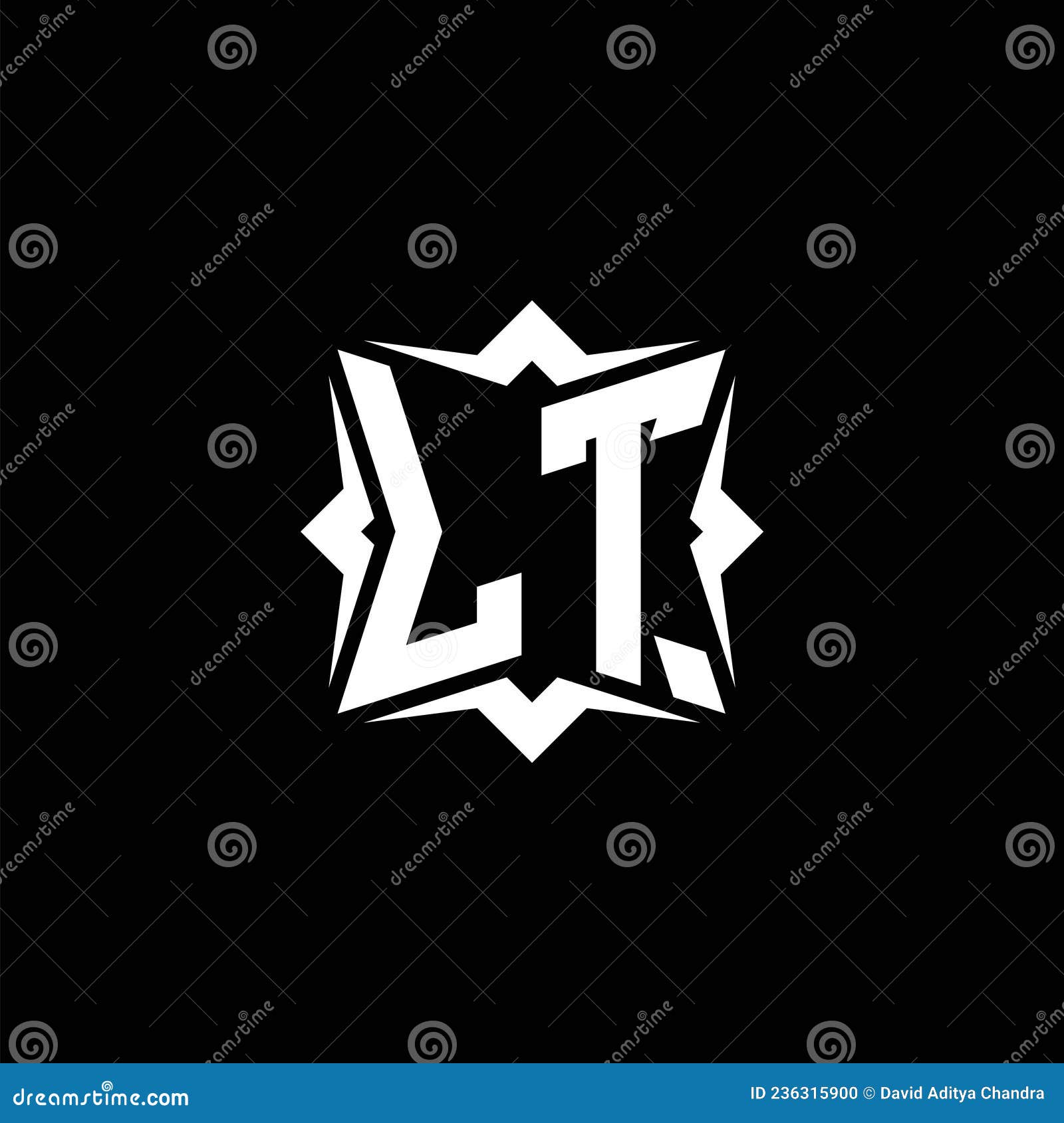 LT Logo Monogram Geometric Modern Design Stock Vector - Illustration of ...