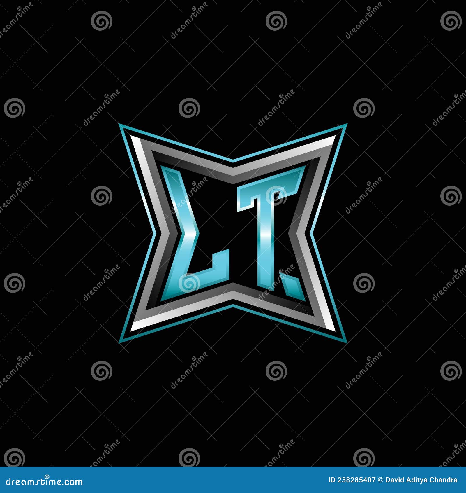 LT Logo Monogram Geometric Modern Design Stock Vector - Illustration of ...