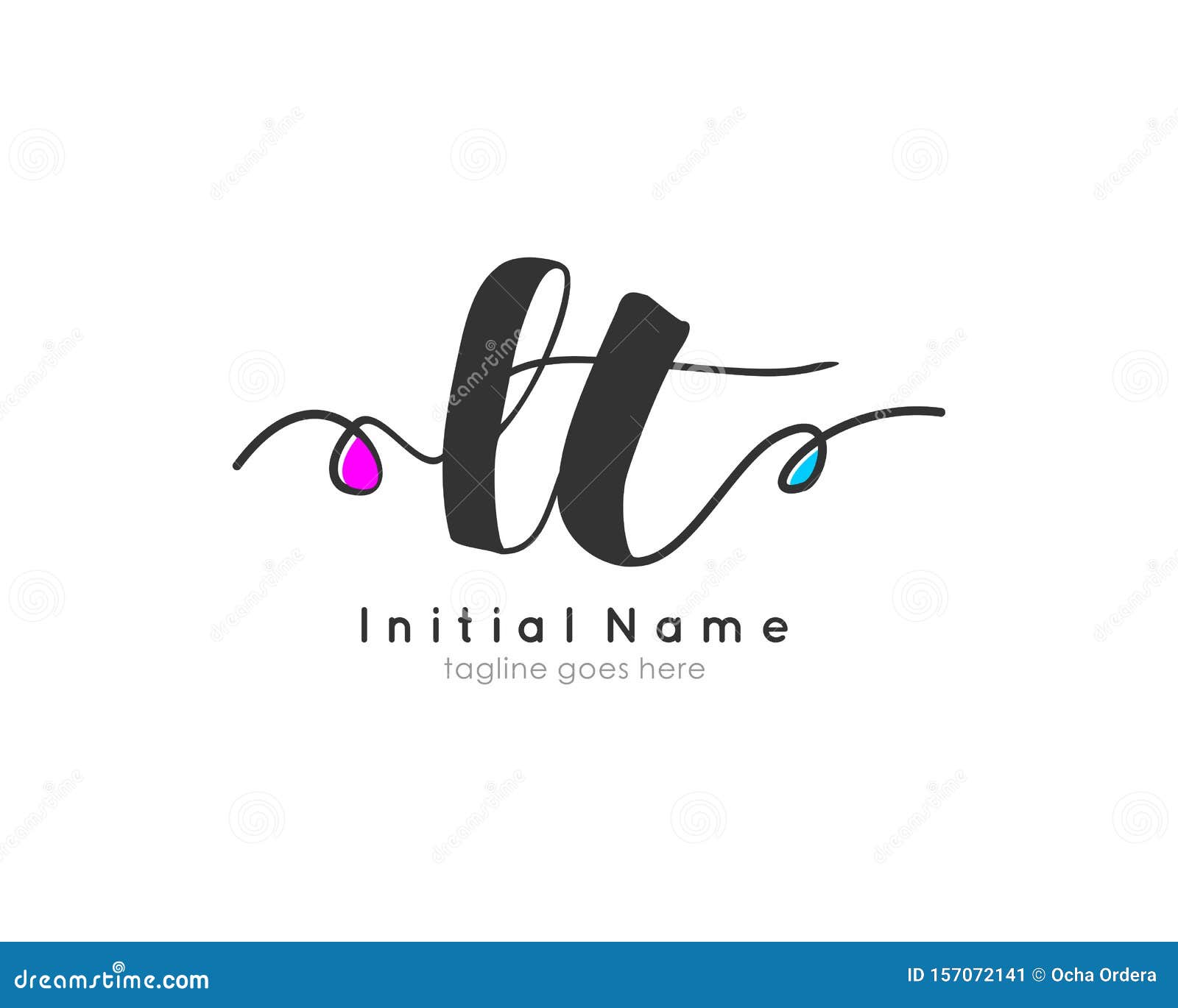 LT Signature Initial Logo Template Vector. Initial Signature Logo ...