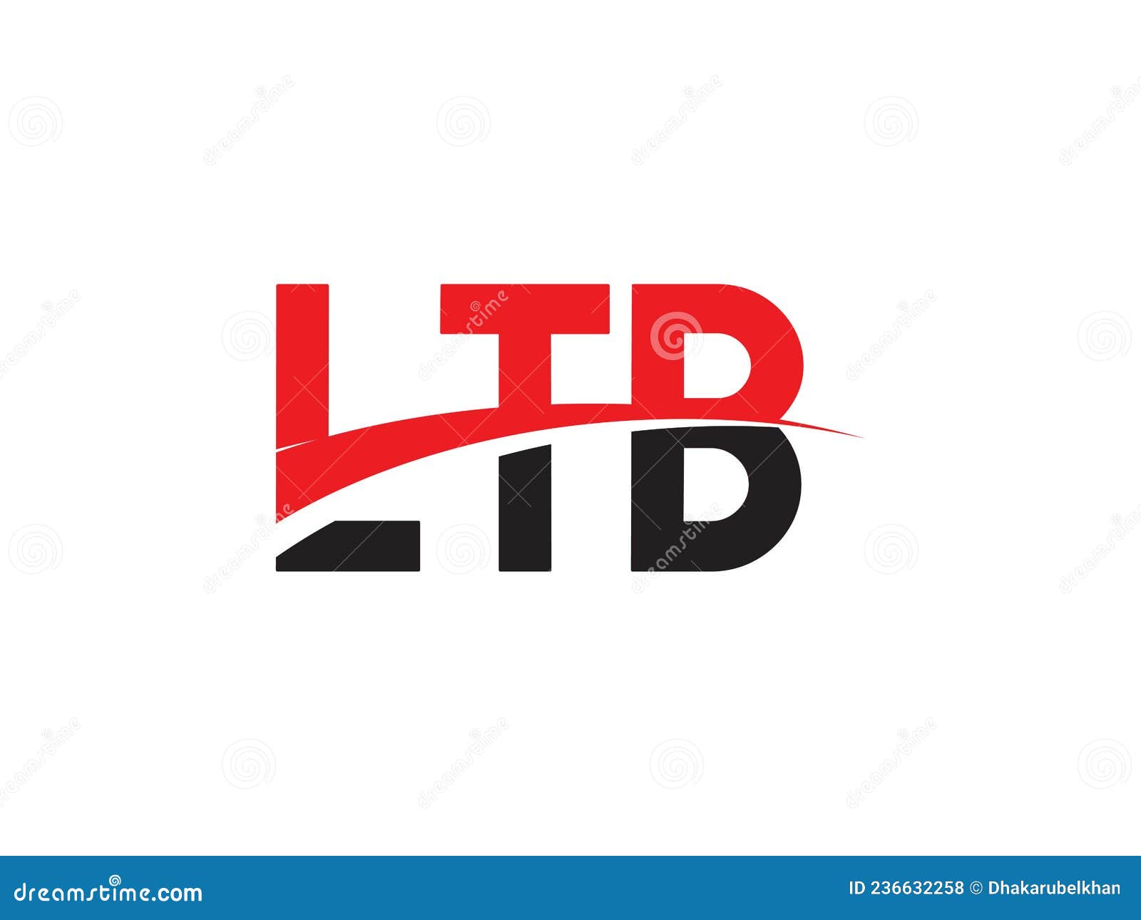 LTB Letter Initial Logo Design Stock Vector - Illustration of font ...