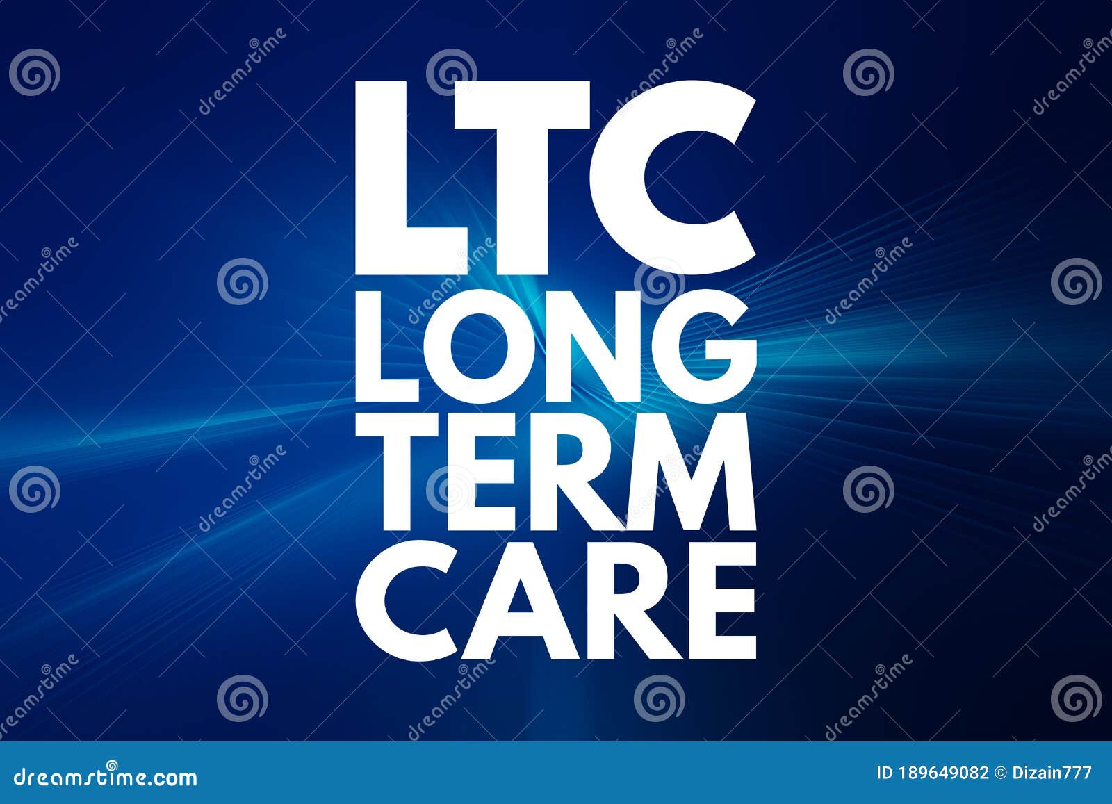 LTC - Long Term Care Acronym, Medical Concept Background Stock Photo ...
