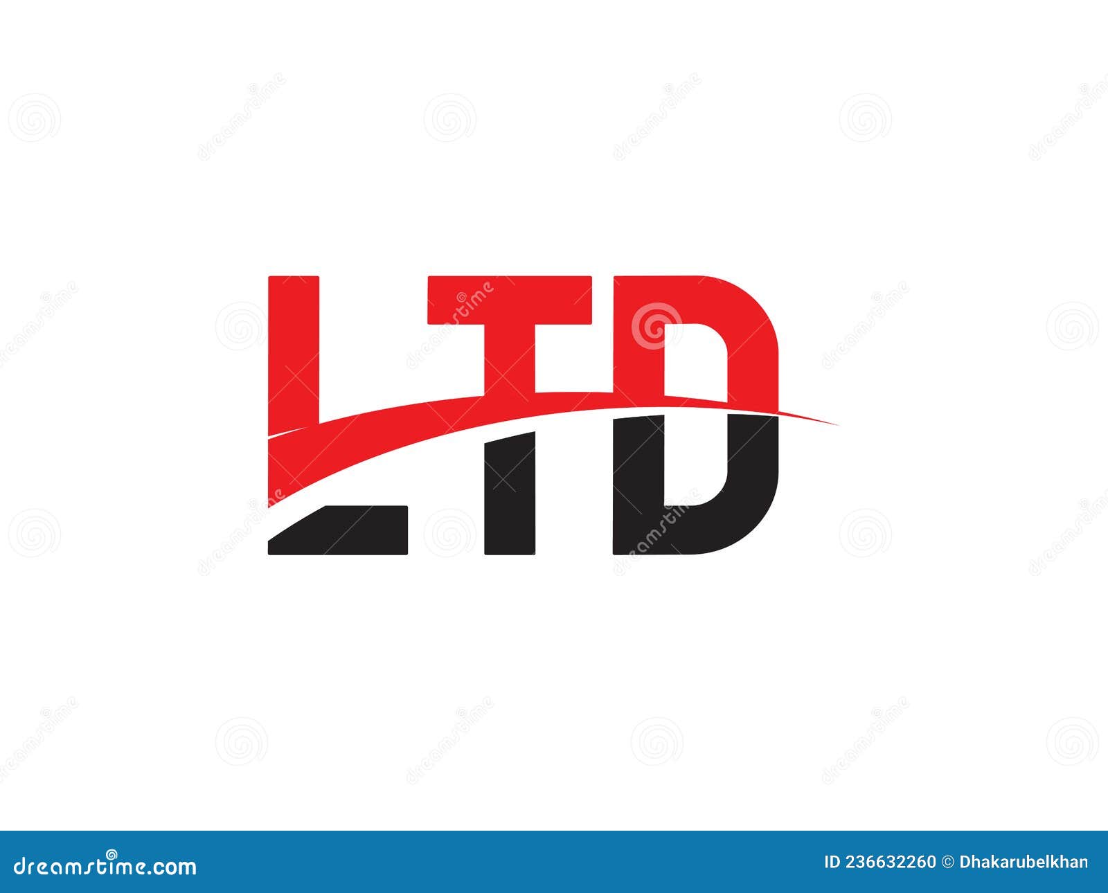 LTD Letter Initial Logo Design Vector Illustration | CartoonDealer.com ...