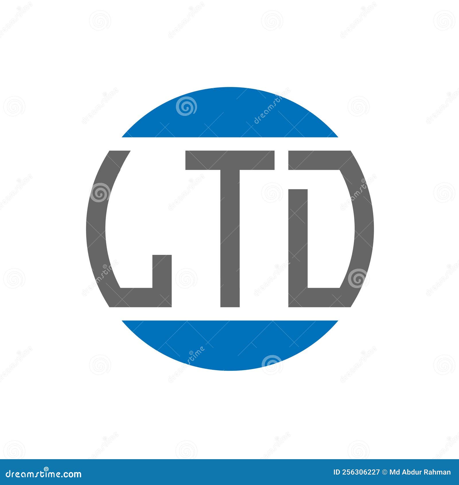 LTD Letter Logo Design on White Background. LTD Creative Initials ...