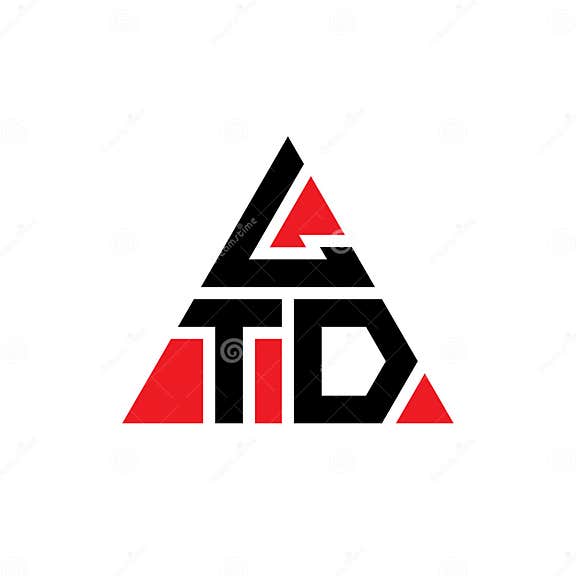 LTD Triangle Letter Logo Design with Triangle Shape. LTD Triangle Logo ...
