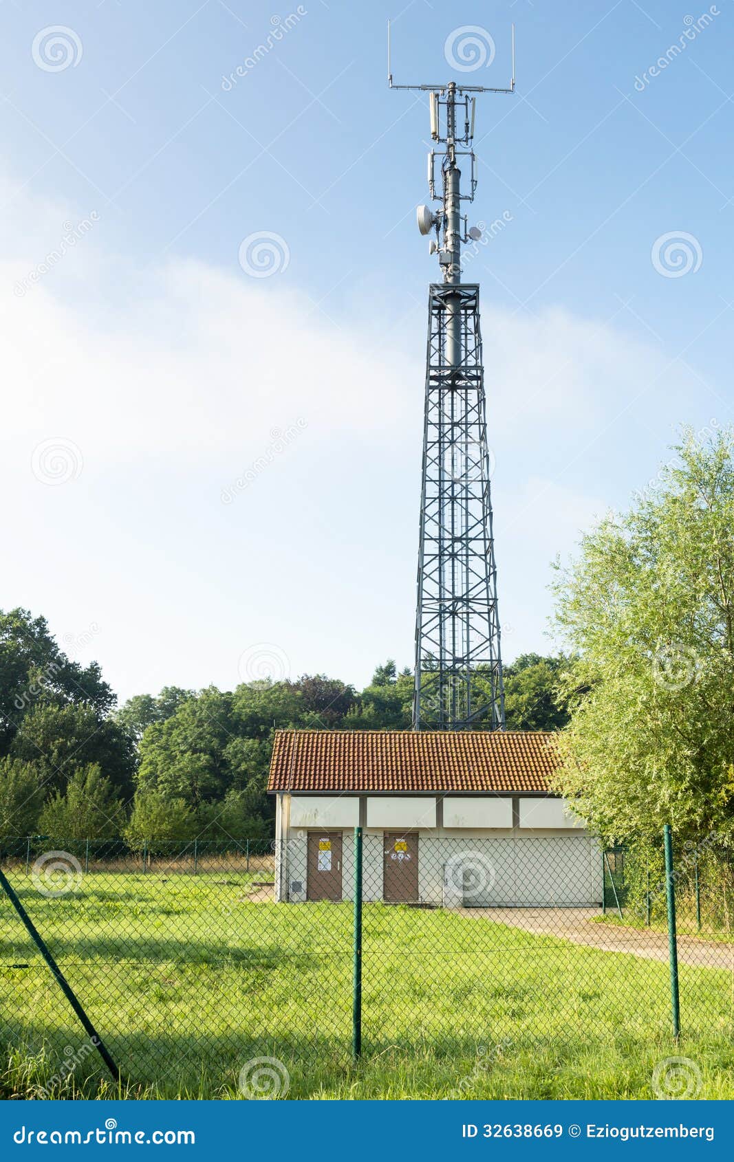 LTE Base Station stock image. Image of cellular, blue - 32638669