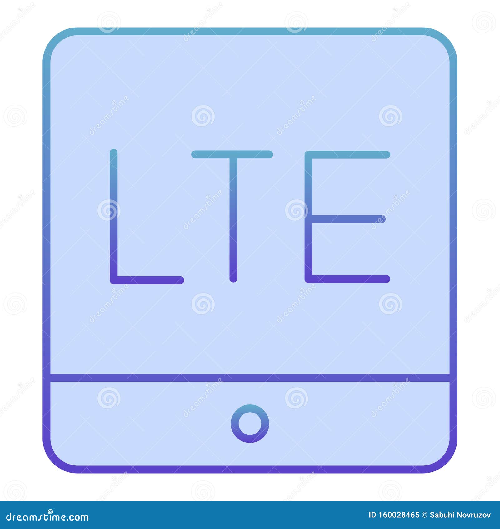 Lte Coverage Flat Icon. 4g Internet Blue Icons in Trendy Flat Style ...