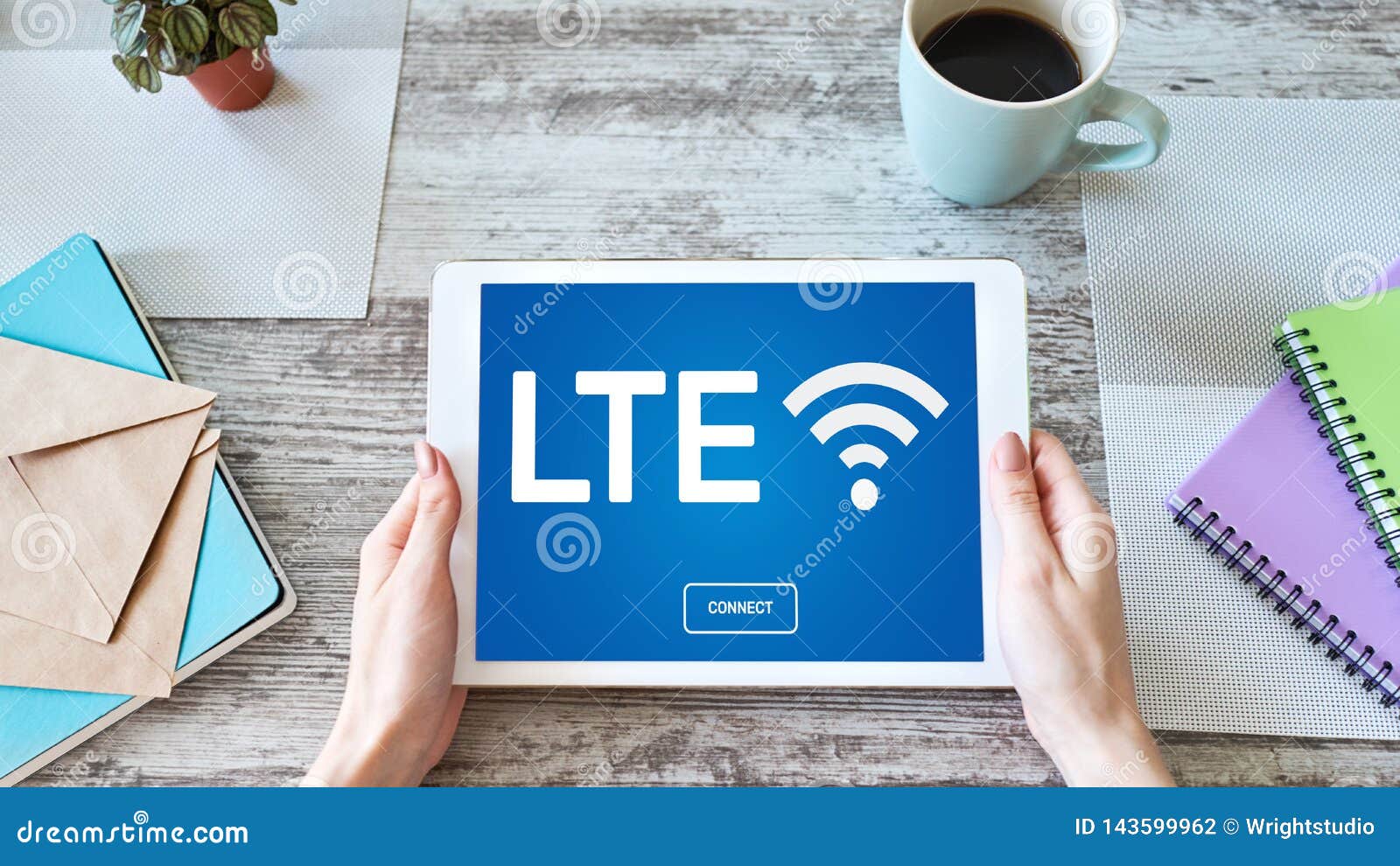 LTE, 4G, 5G Fast Wireless Internet Connection, Telecommunication and ...