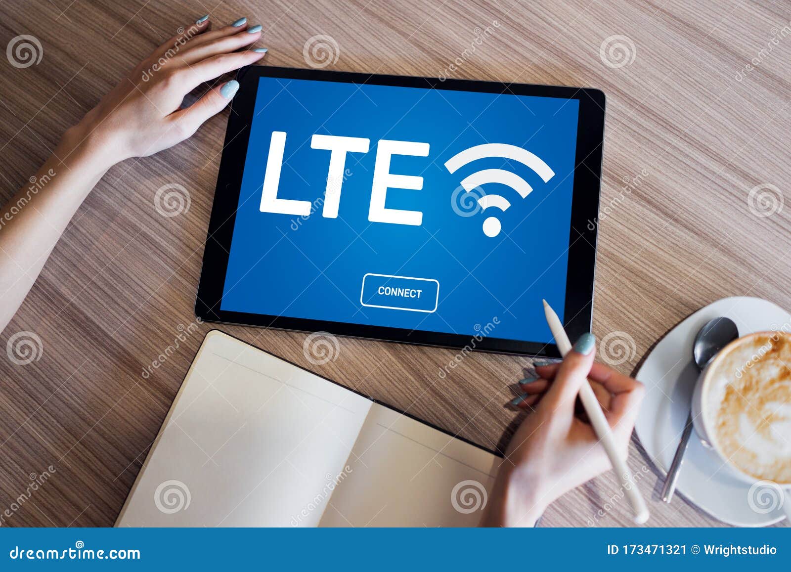 LTE, 4G, 5G Fast Wireless Internet Connection, Telecommunication and ...