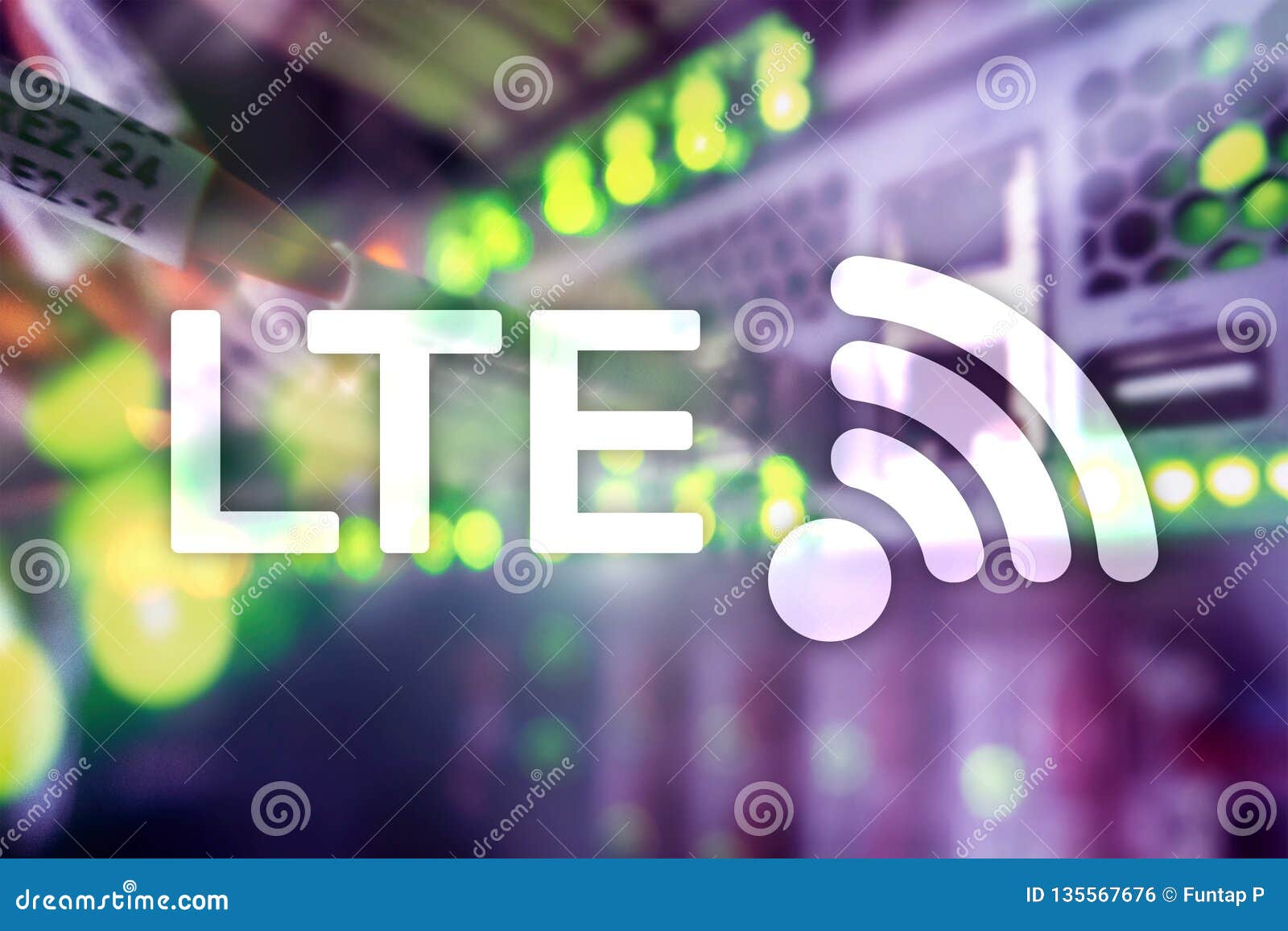 LTE, 5g Wireless Internet Technology Concept. 4G Connected Stock Photo ...