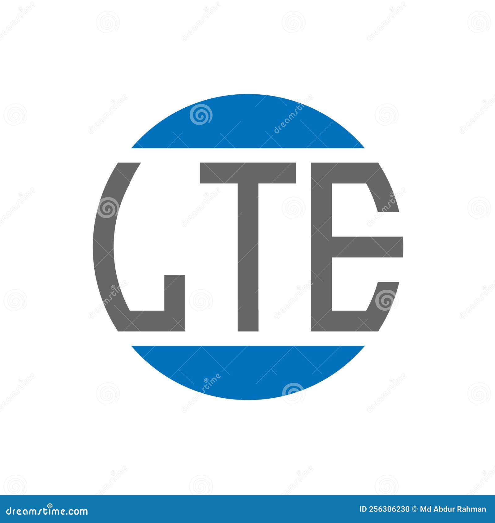LTE Letter Logo Design on White Background. LTE Creative Initials ...