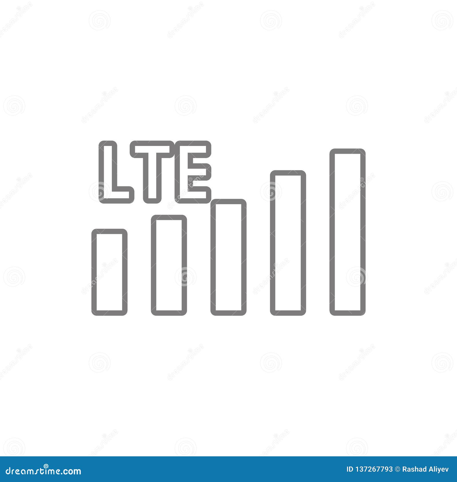 Lte Network Mobile Icon. Element of Cyber Security for Mobile Concept ...