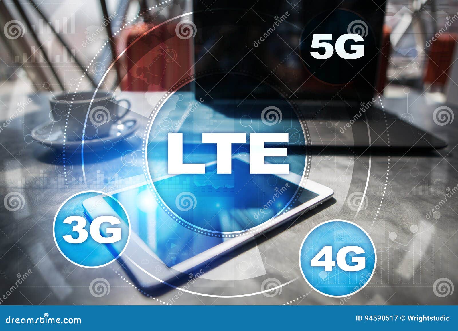 LTE Networks. 5G Mobile Internet and Technology Concept. Editorial ...