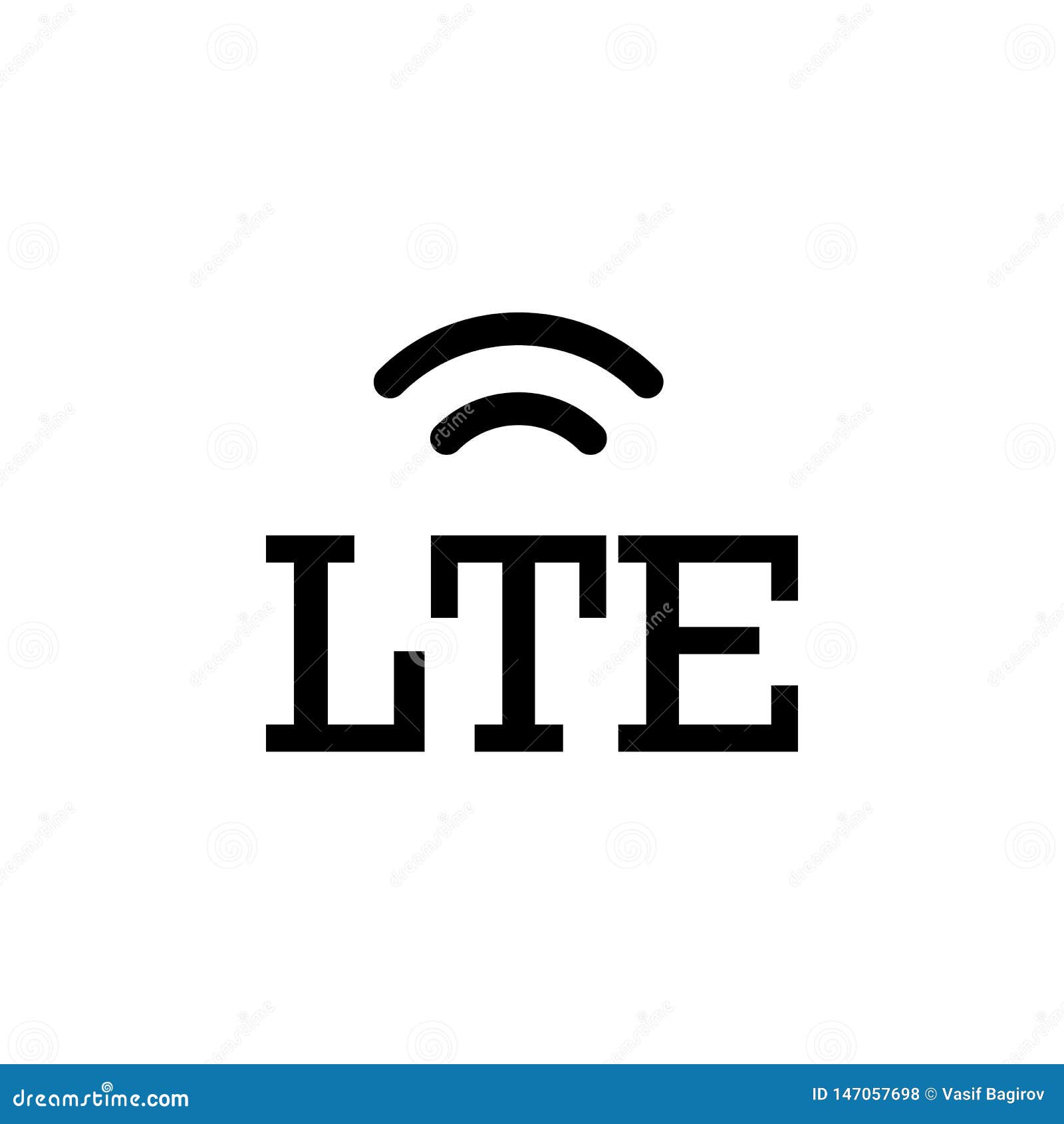 Lte, Signal Vector Icon. Simple Element Illustration from UI Concept ...