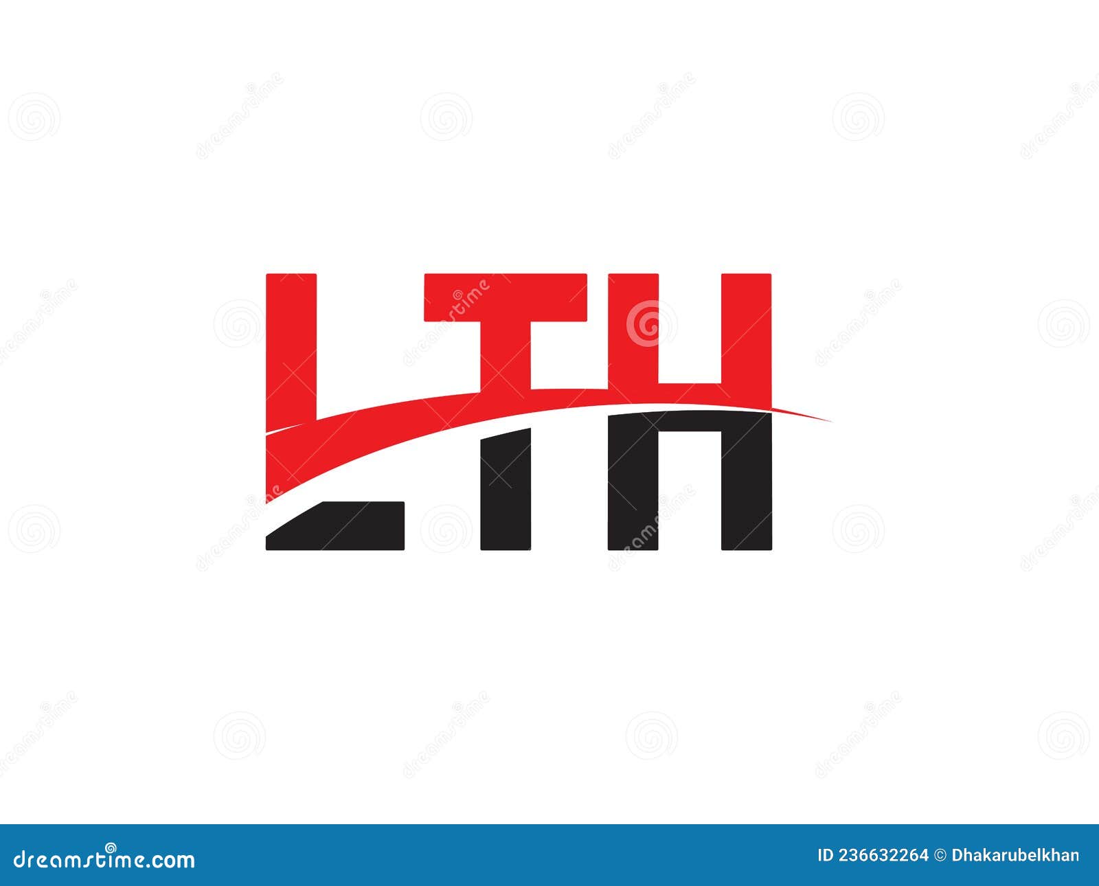 LTH Letter Initial Logo Design Stock Vector - Illustration of template ...