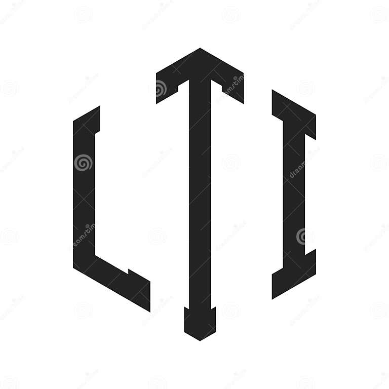 LTI Logo Design. Initial Letter LTI Monogram Logo Using Hexagon Shape ...