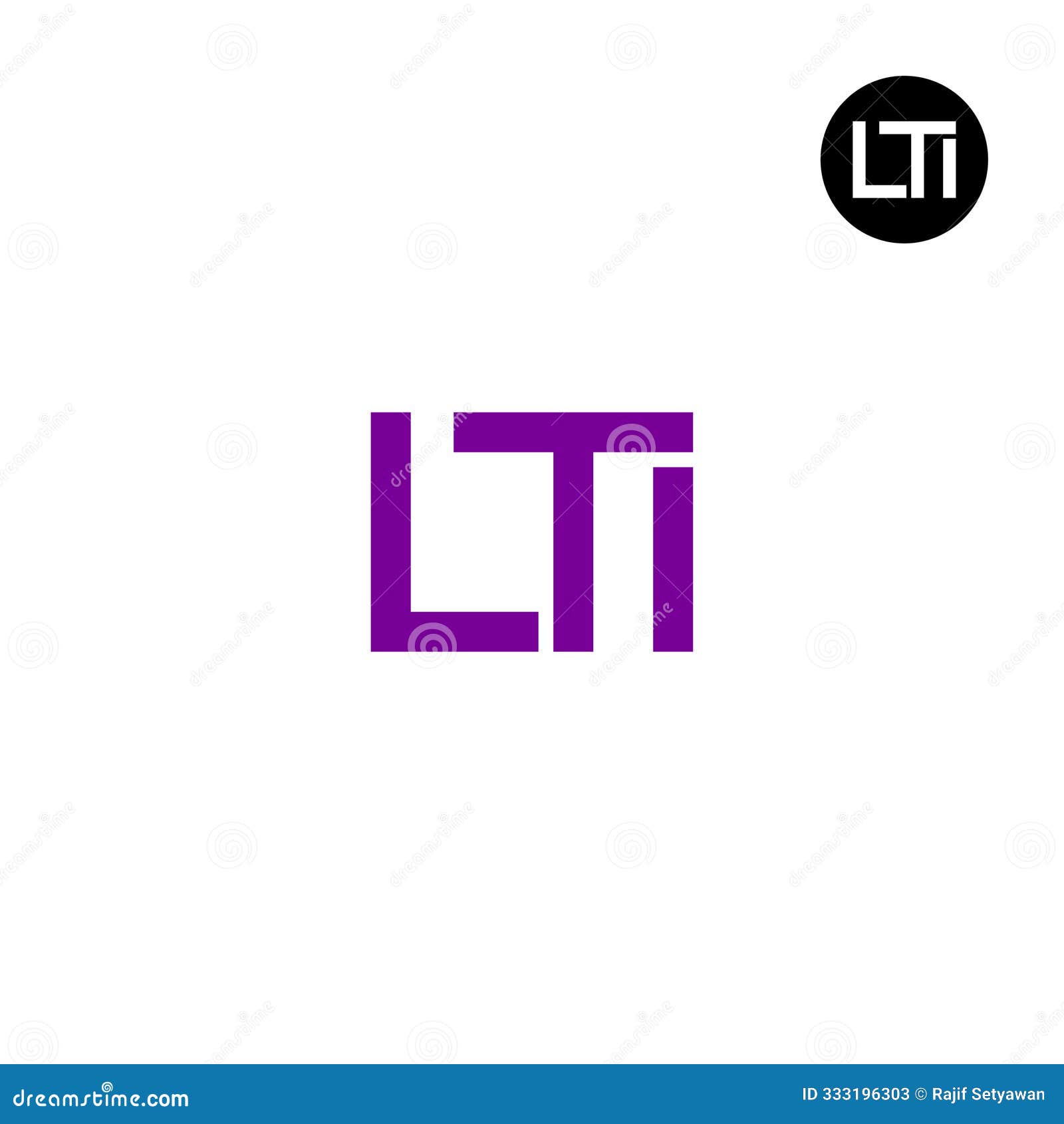LTI Logo Letter Monogram Design Stock Vector - Illustration of ...